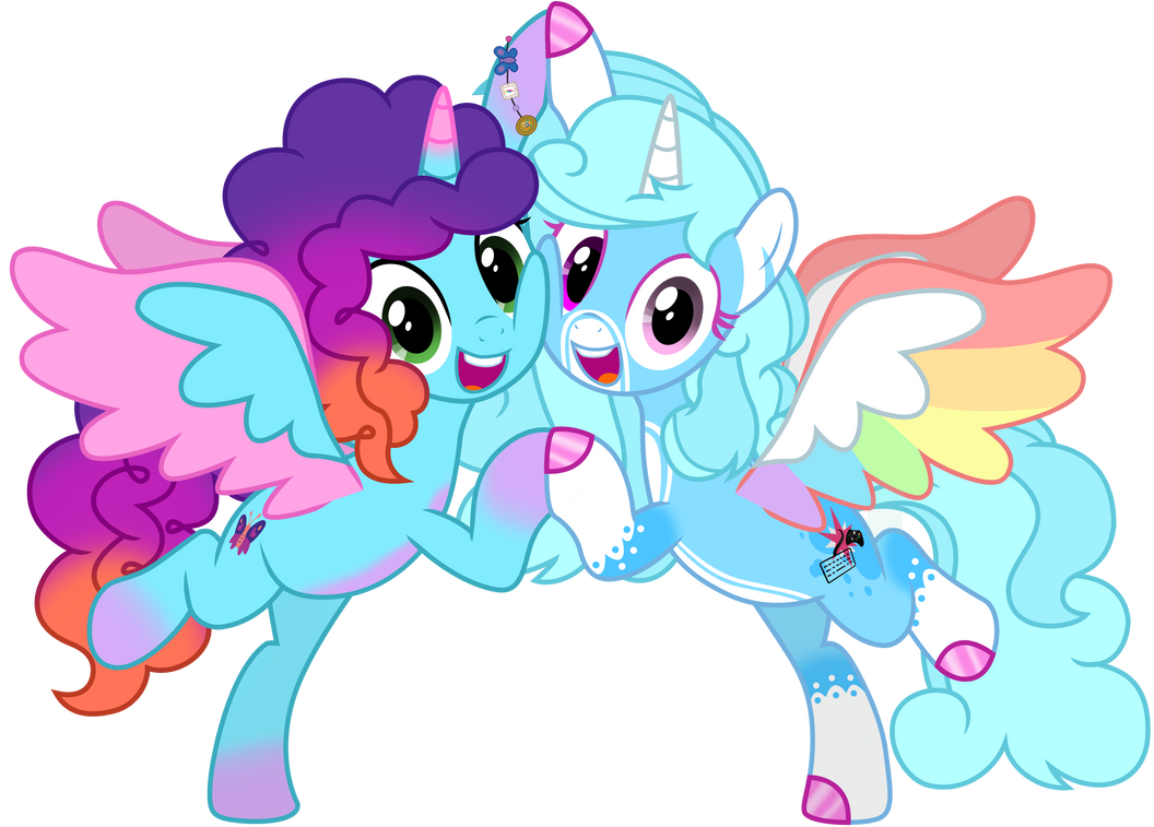 #3562972 - safe, artist:ejlightning007arts, misty brightdawn, oc, oc:jemima sparkle, alicorn ...