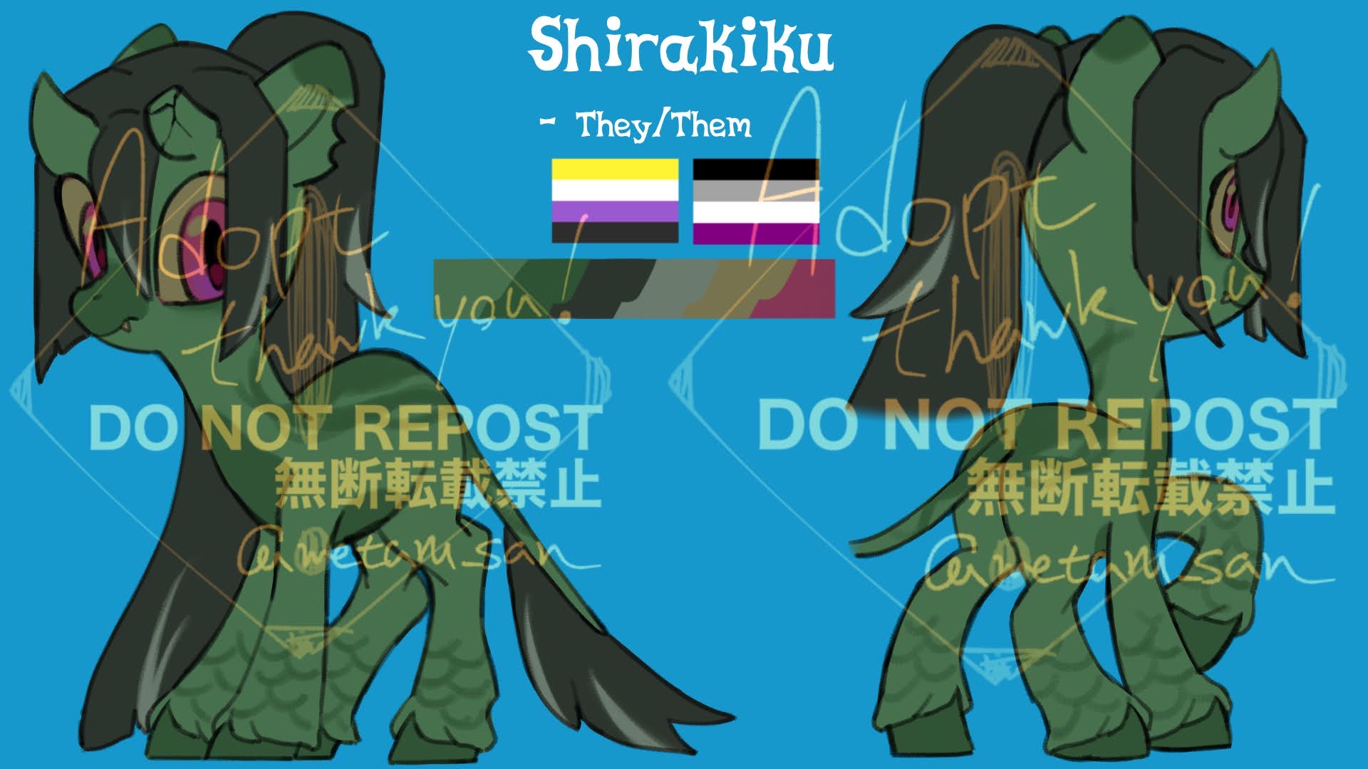 #3563557 - safe, artist:metaruscarlet, oc, oc only, oc:shirakiku, demon, demon pony, hybrid ...