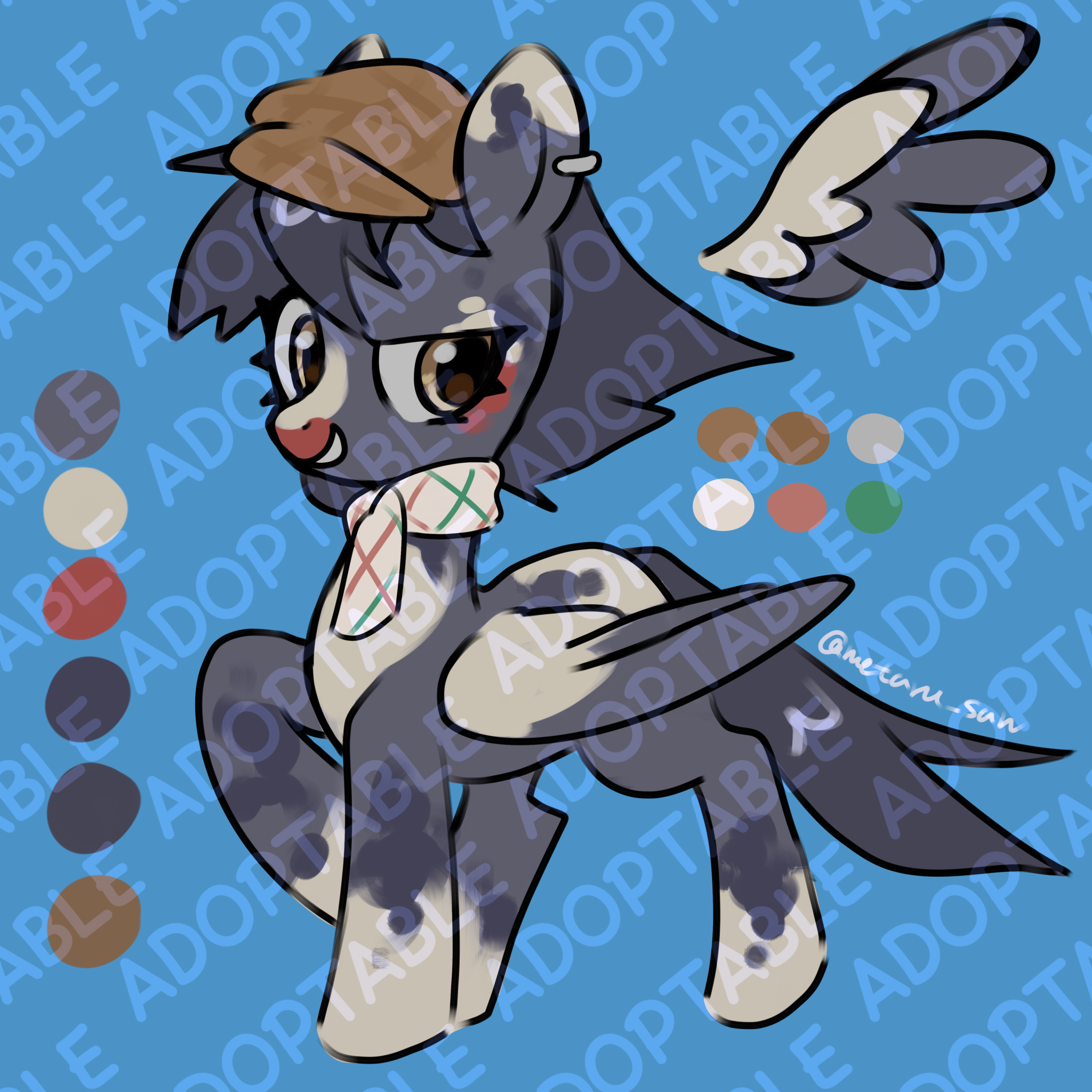 #3563566 - safe, artist:metaruscarlet, oc, oc only, oc:seek spark, pegasus, pony, adoptable ...