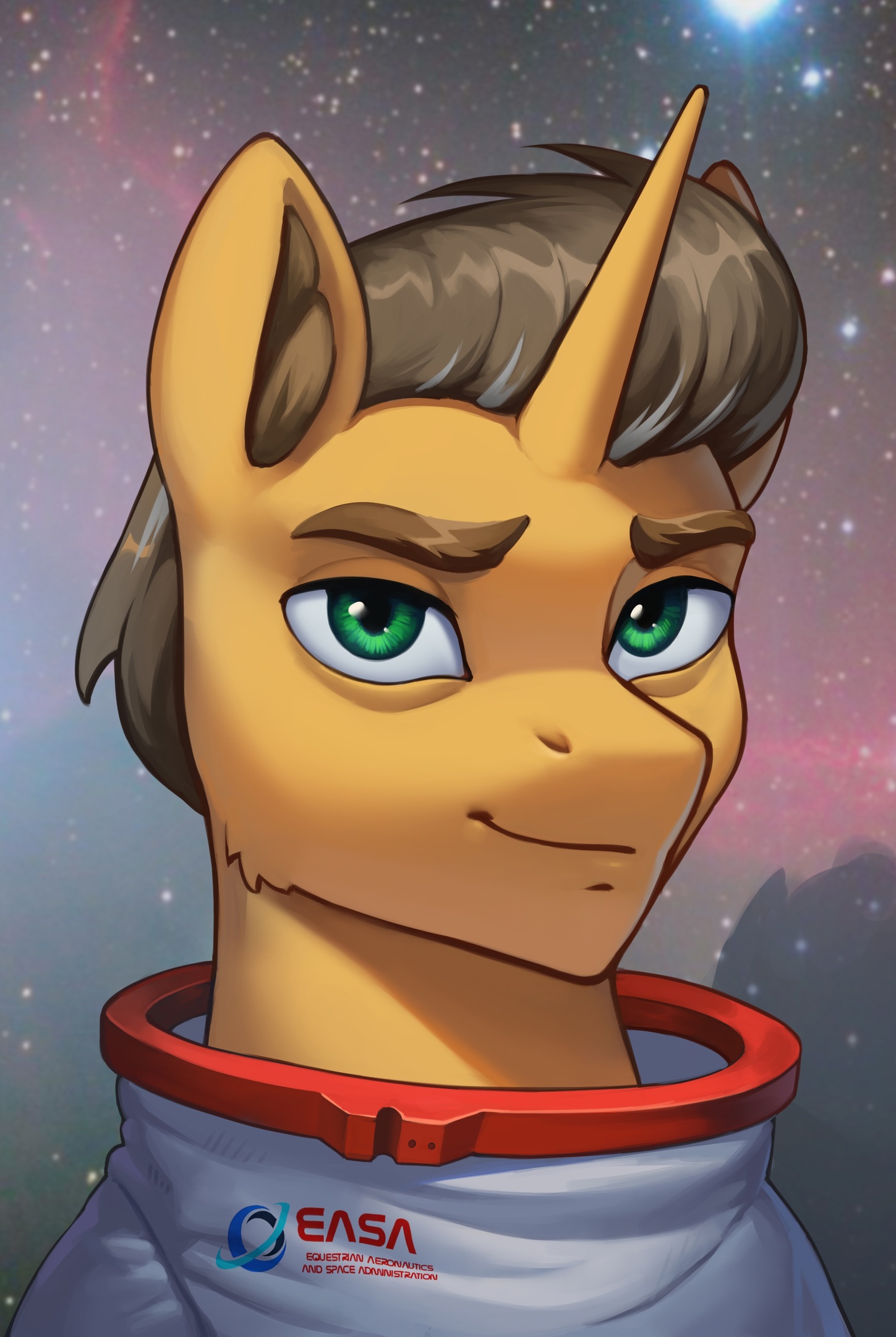 #3564213 - safe, artist:mrscroup, oc, oc only, pony, unicorn, astronaut ...