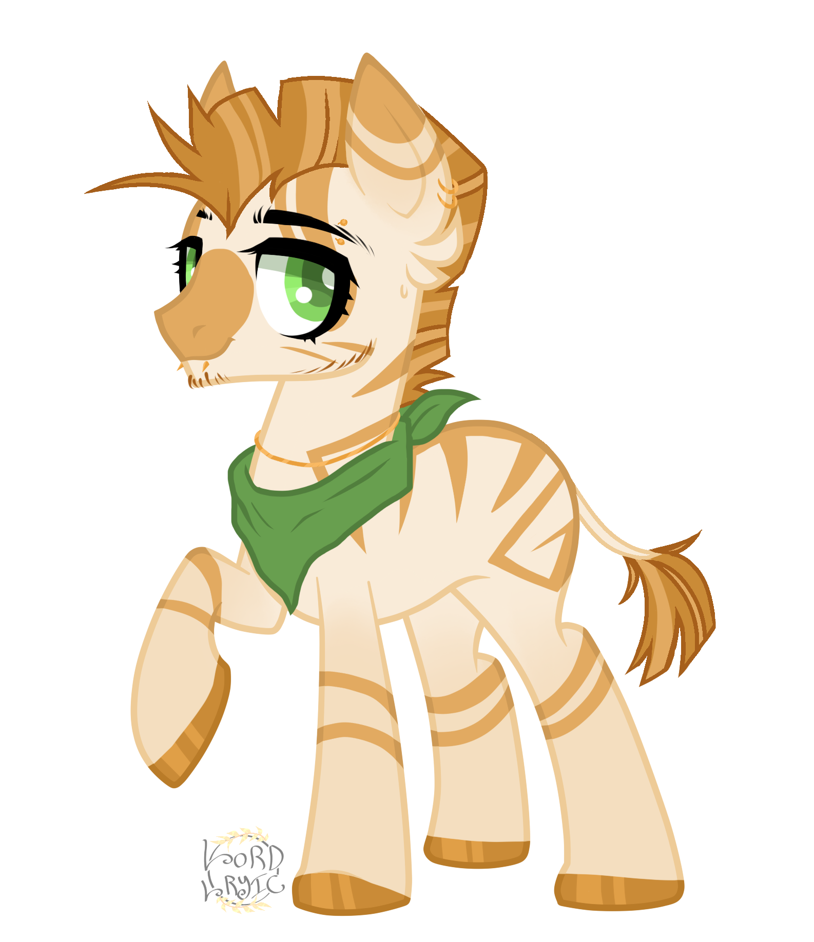 #3565075 - safe, artist:lordlyric, oc, oc:afwerki, pony, zebra, base ...