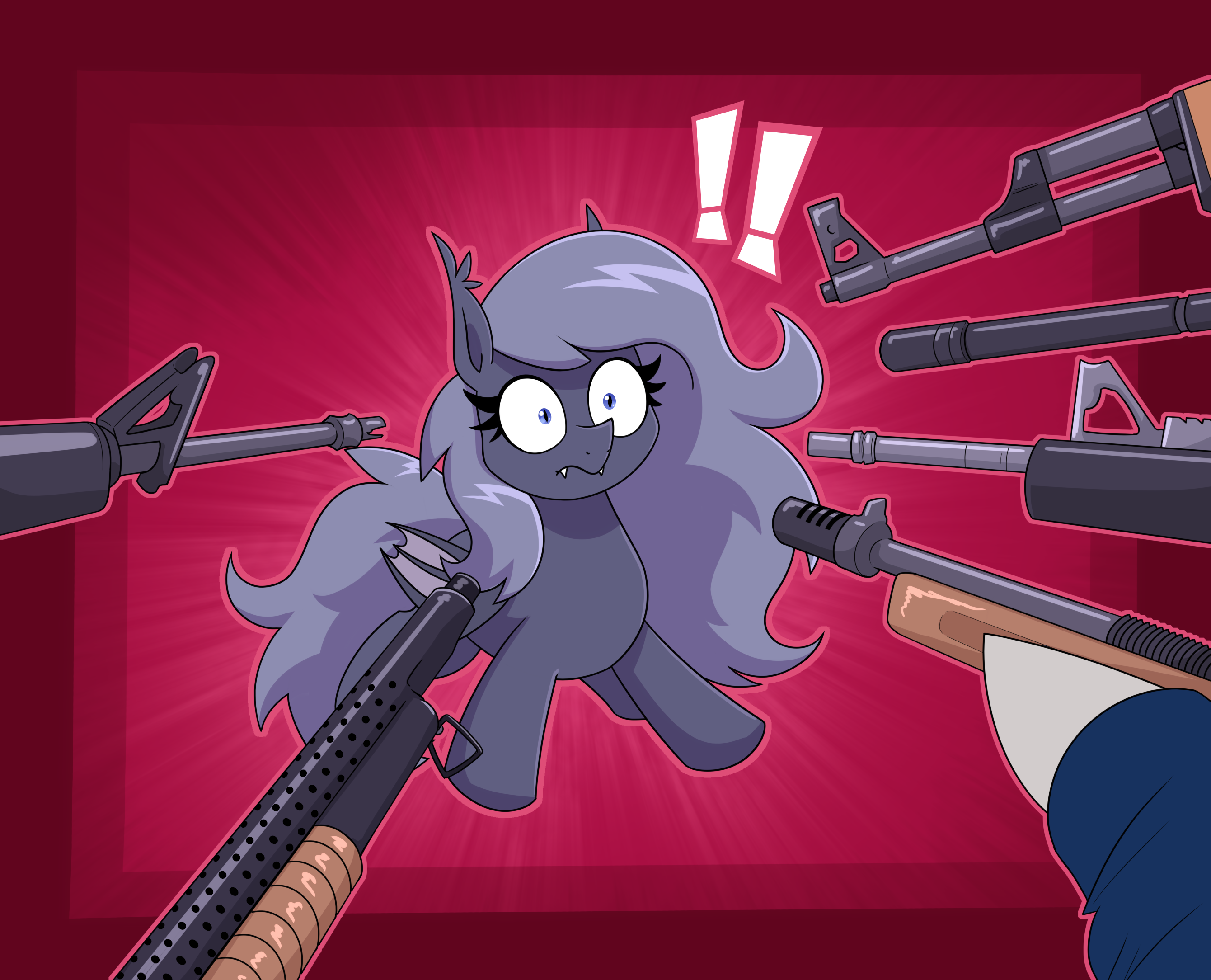 #3565319 - safe, artist:moonatik, oc, oc only, oc:reddthebat, oc:selenite, bat pony, pony ...