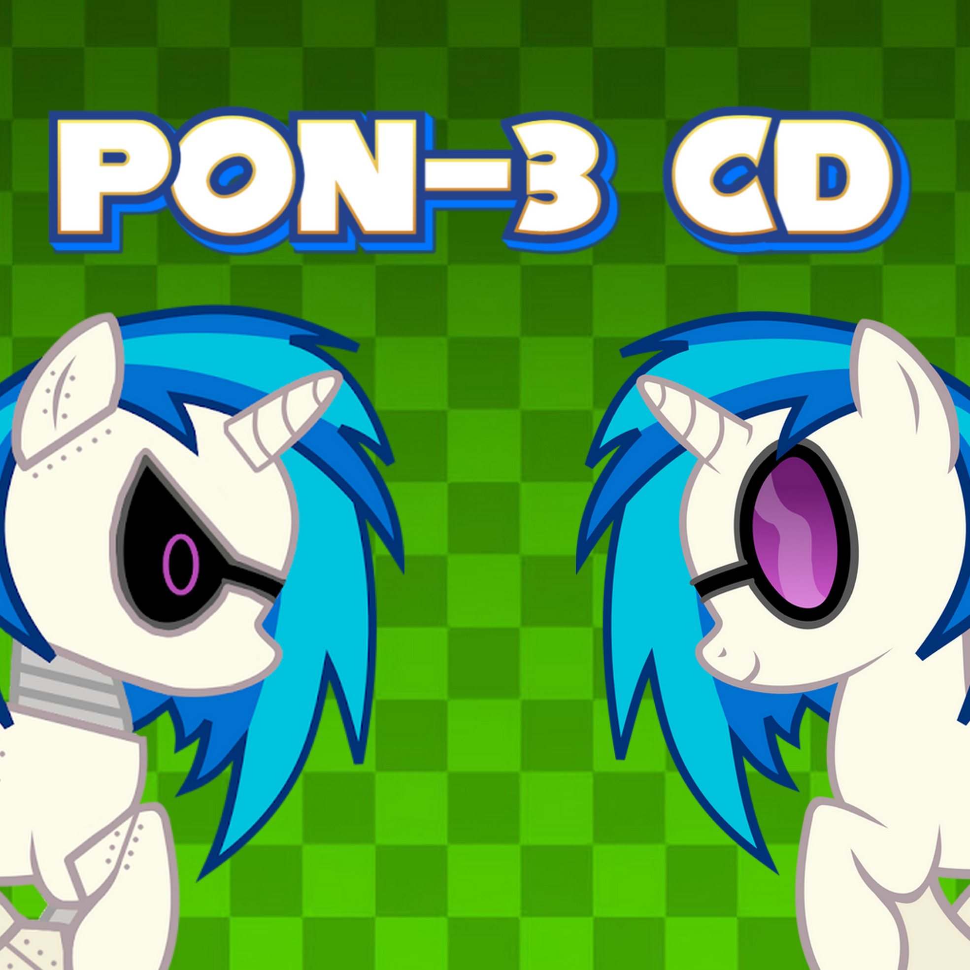 #3565699 - safe, artist:epicheavytf2, artist:pyrogaming, dj pon-3, vinyl scratch, pony, robot ...