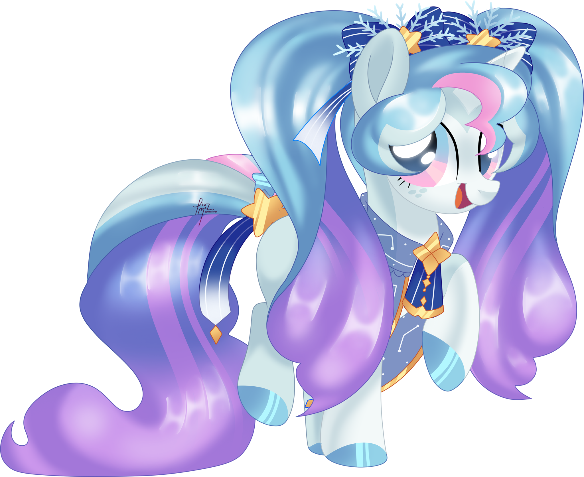 #3566343 - safe, artist:fizzlefer, oc, oc only, pony, unicorn, female, horn, mare, simple ...