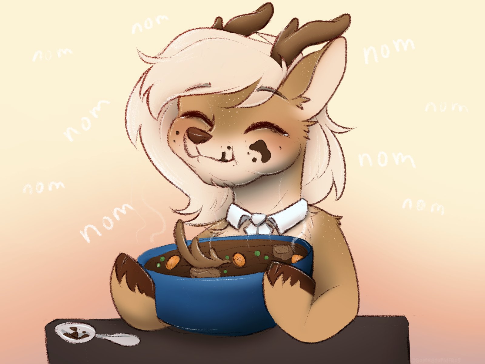 #3566442 - safe, artist:somestupidfrog, deer, solo - Derpibooru