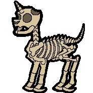 #3567335 - safe, artist:swagnbag, pony, skeleton pony, bone, simple ...
