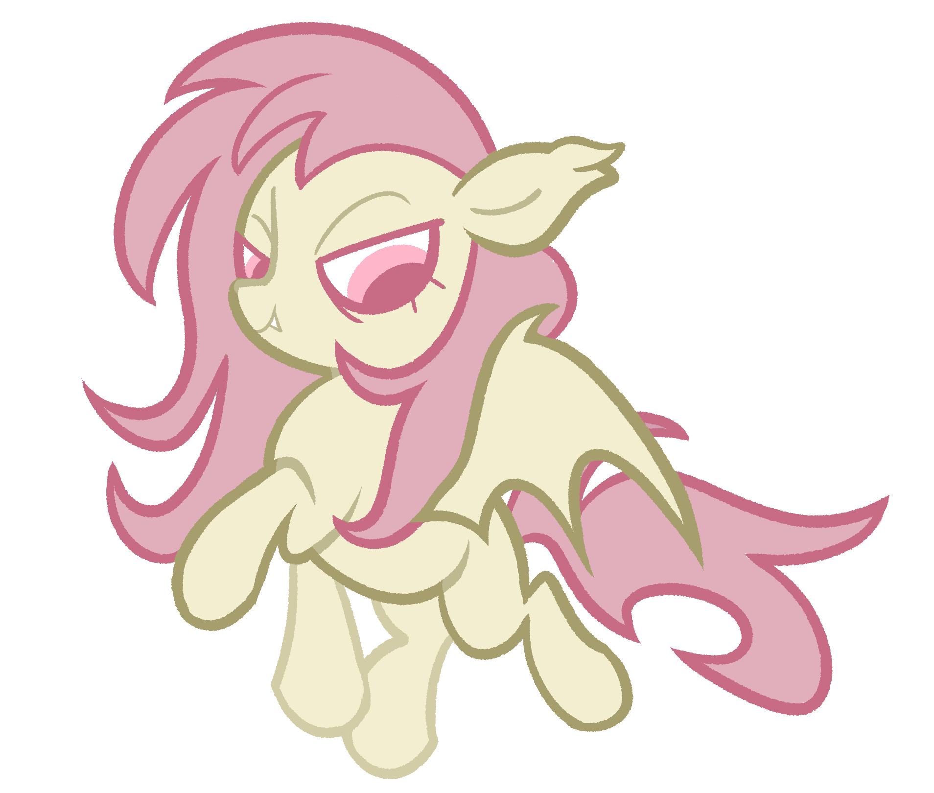 #3567729 - safe, artist:rennypilled, fluttershy, bat pony, pony, g4 ...