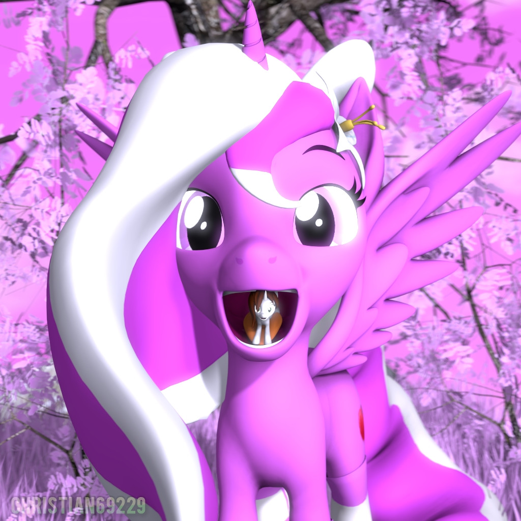 #3568295 - safe, artist:christian69229, oc, oc only, oc:cherry blossom, oc:stone, pony, 3d ...