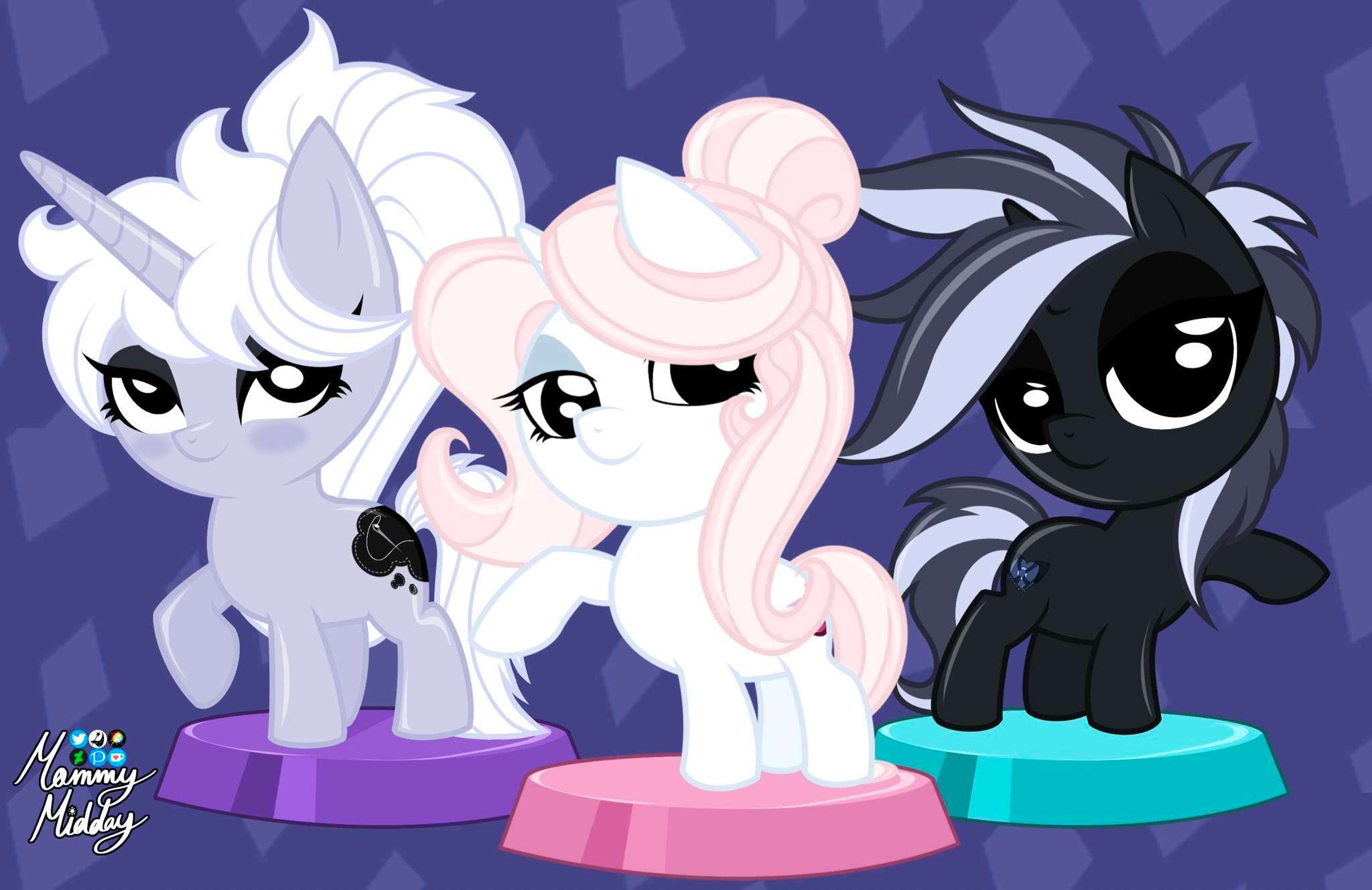 #3568407 - safe, artist:mommymidday, oc, oc only, oc:mistress, oc:mommy midday, oc:sew shiny ...