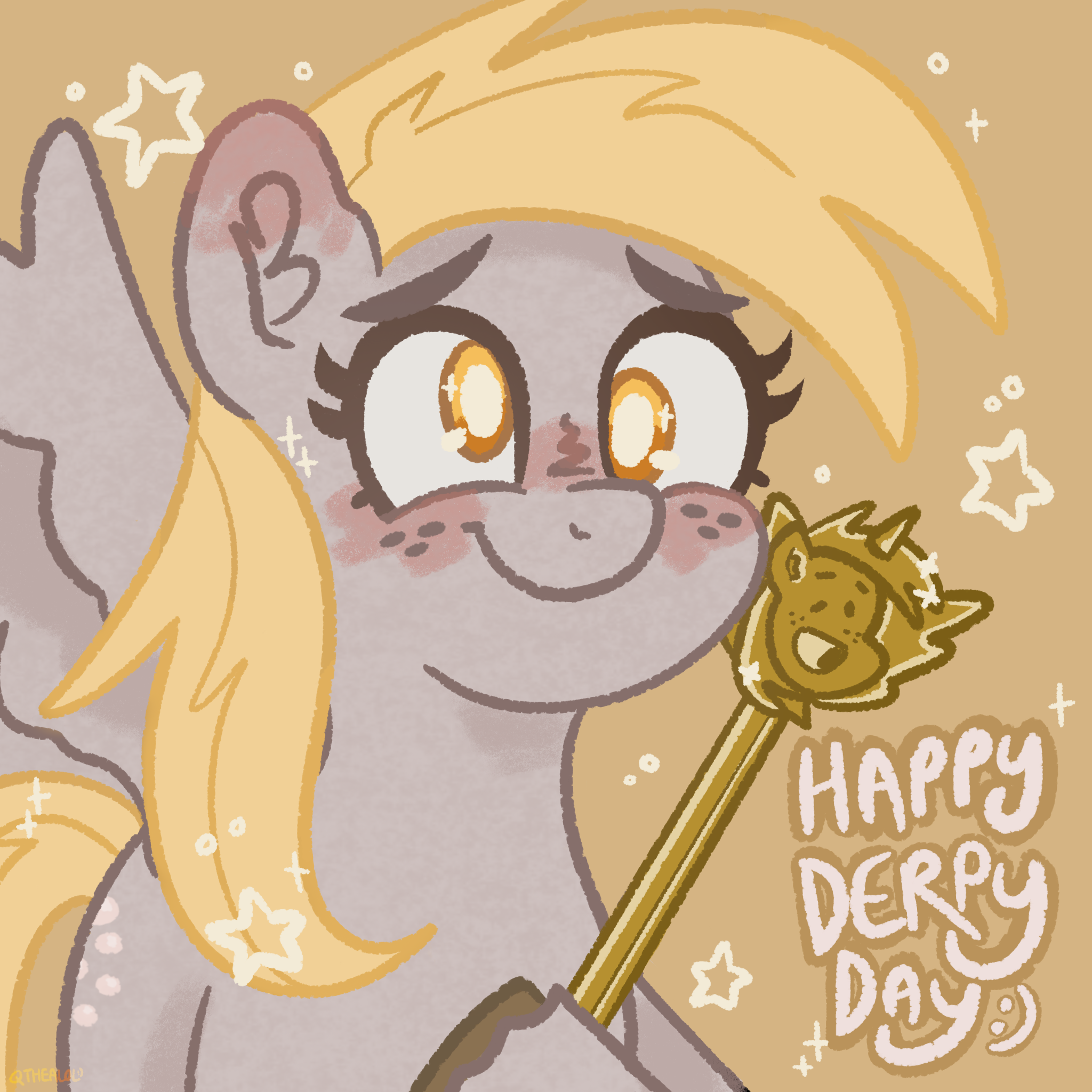 #3568774 - safe, artist:qthealol, big macintosh, derpy hooves, alicorn ...