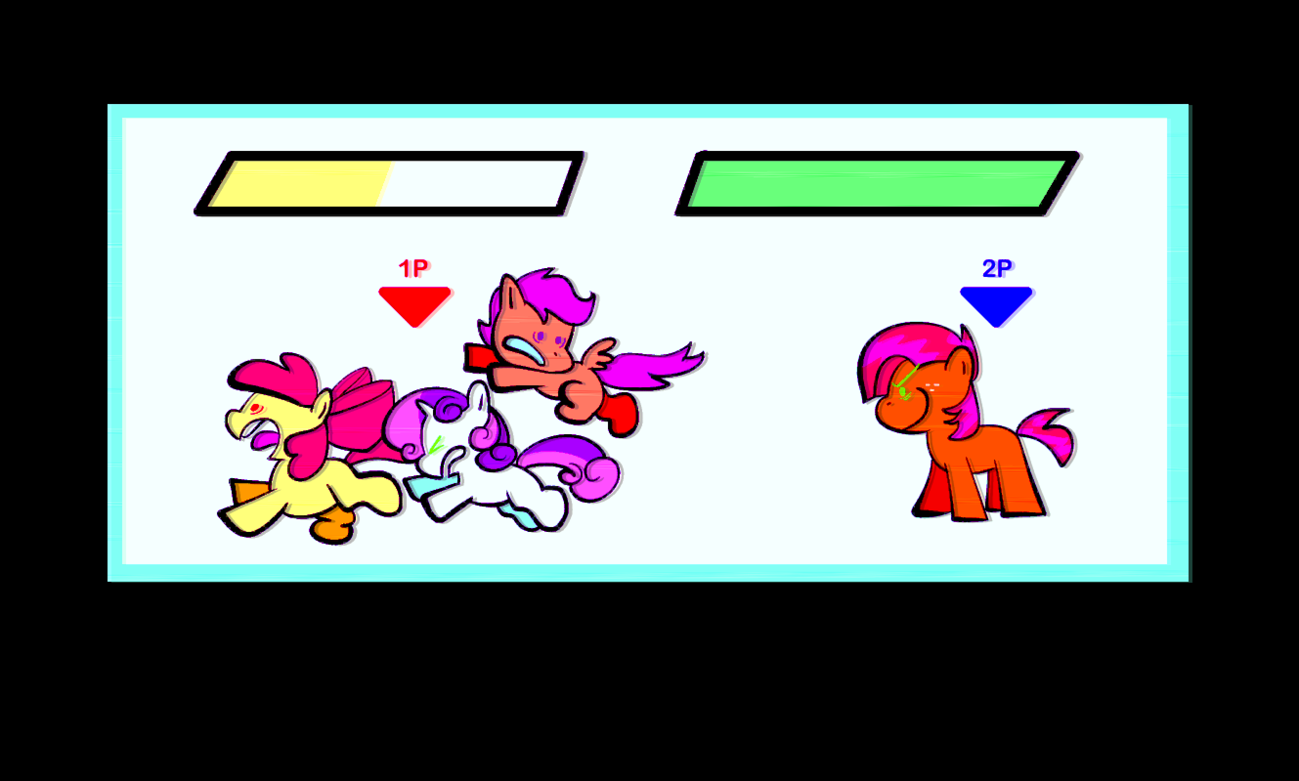 #3570151 - safe, artist:artsycatnip, apple bloom, babs seed, scootaloo ...