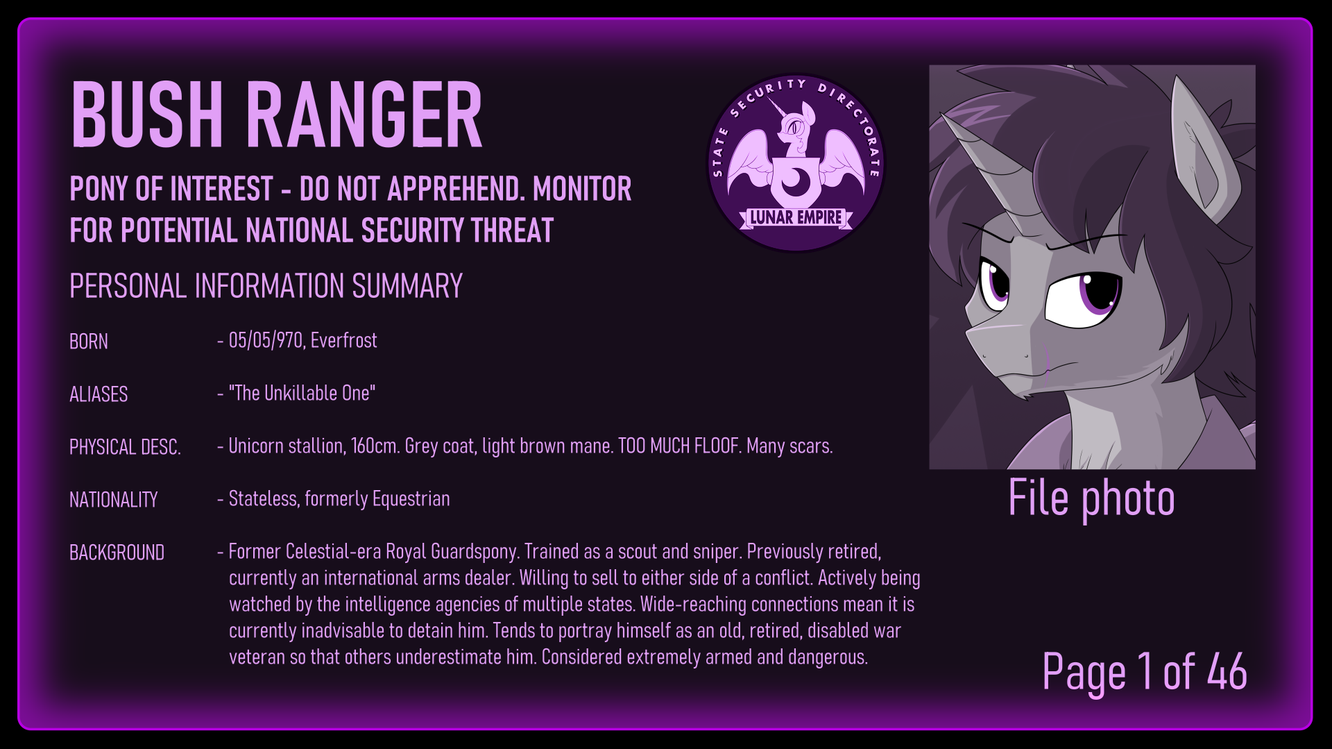 #3570182 - safe, artist:moonatik, nightmare moon, oc, oc only, oc:bush ...