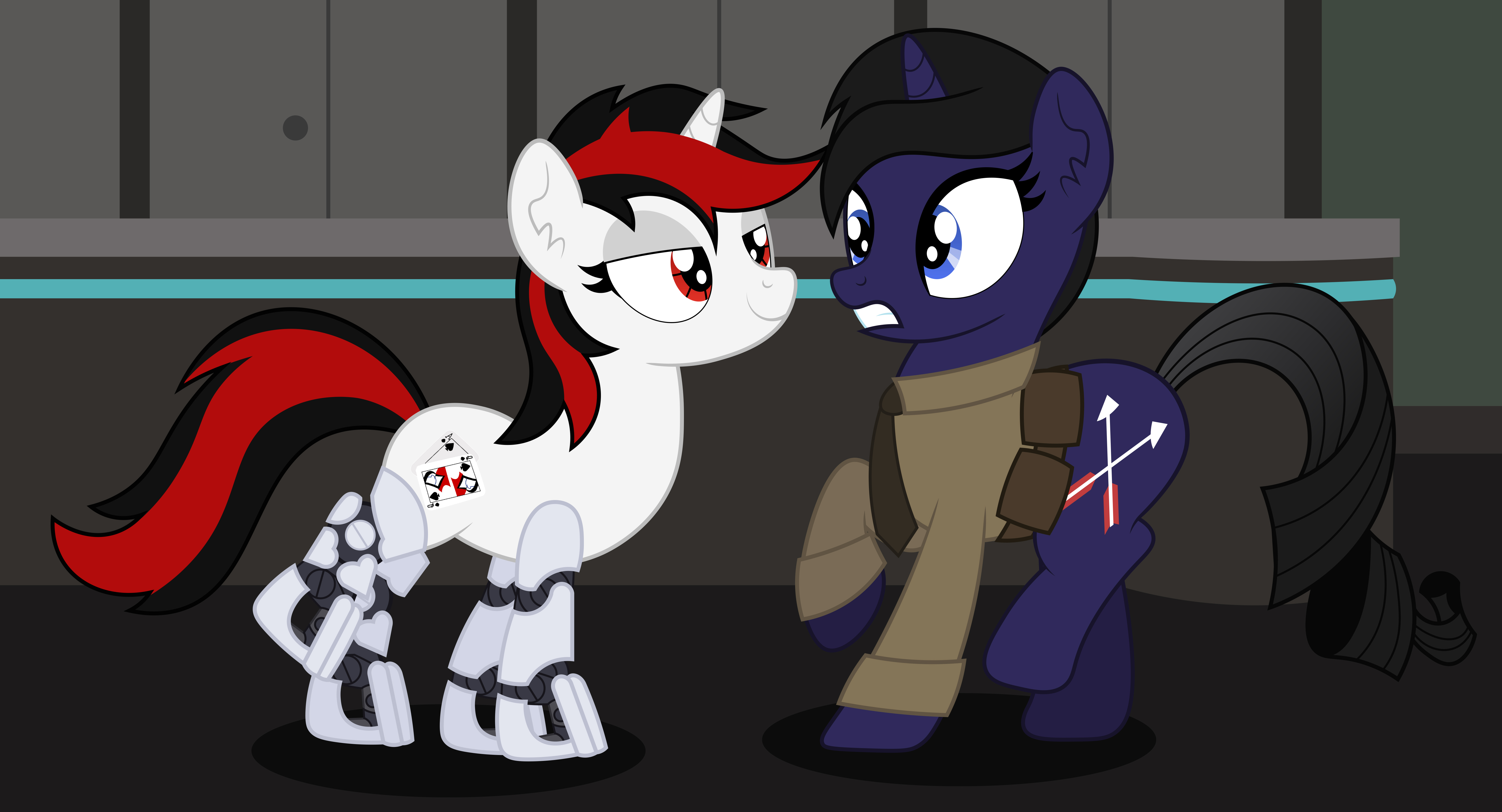 #3570387 - safe, artist:rainbowsurvivor, oc, oc only, oc:blackjack, oc ...