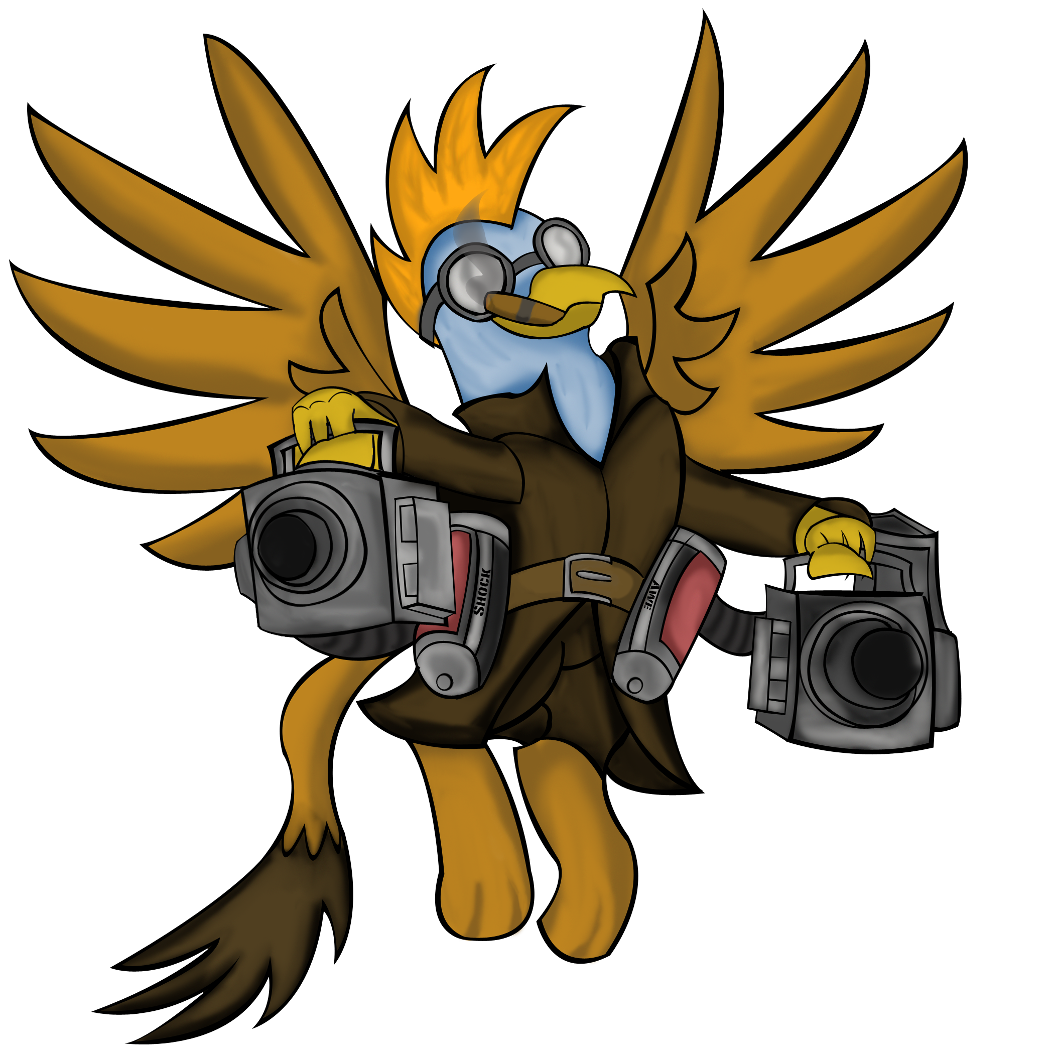 #3572332 - safe, artist:raritykaiba, oc, oc only, oc:azure hok, griffon ...