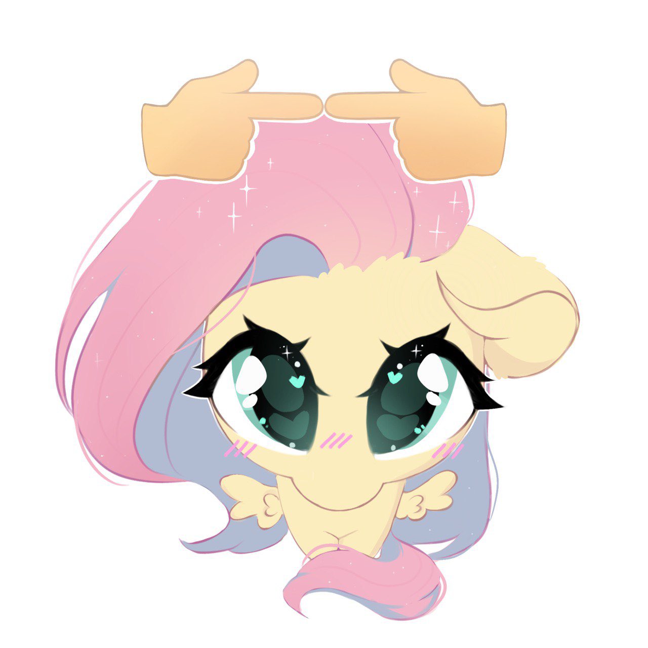 #3573377 - safe, artist:meowiwi_linaa, fluttershy, pegasus, pony, g4 ...