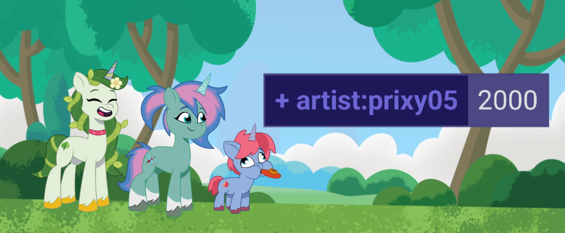 #3574061 - safe, artist:prixy05, edit, kazoo (g5), leaf pony, oc, oc ...