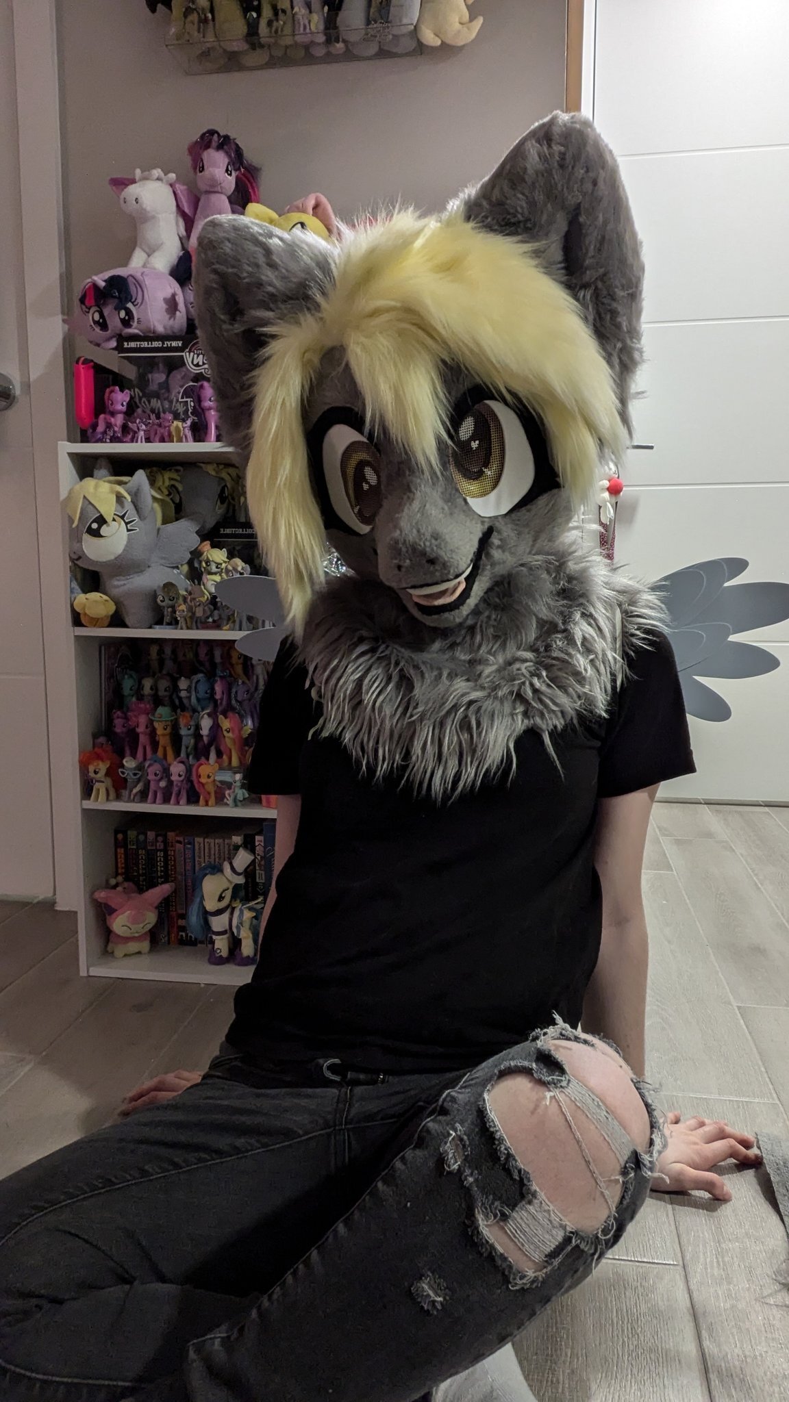 #3574352 - safe, artist:wingedingus, derpy hooves, human, pegasus, g4 ...