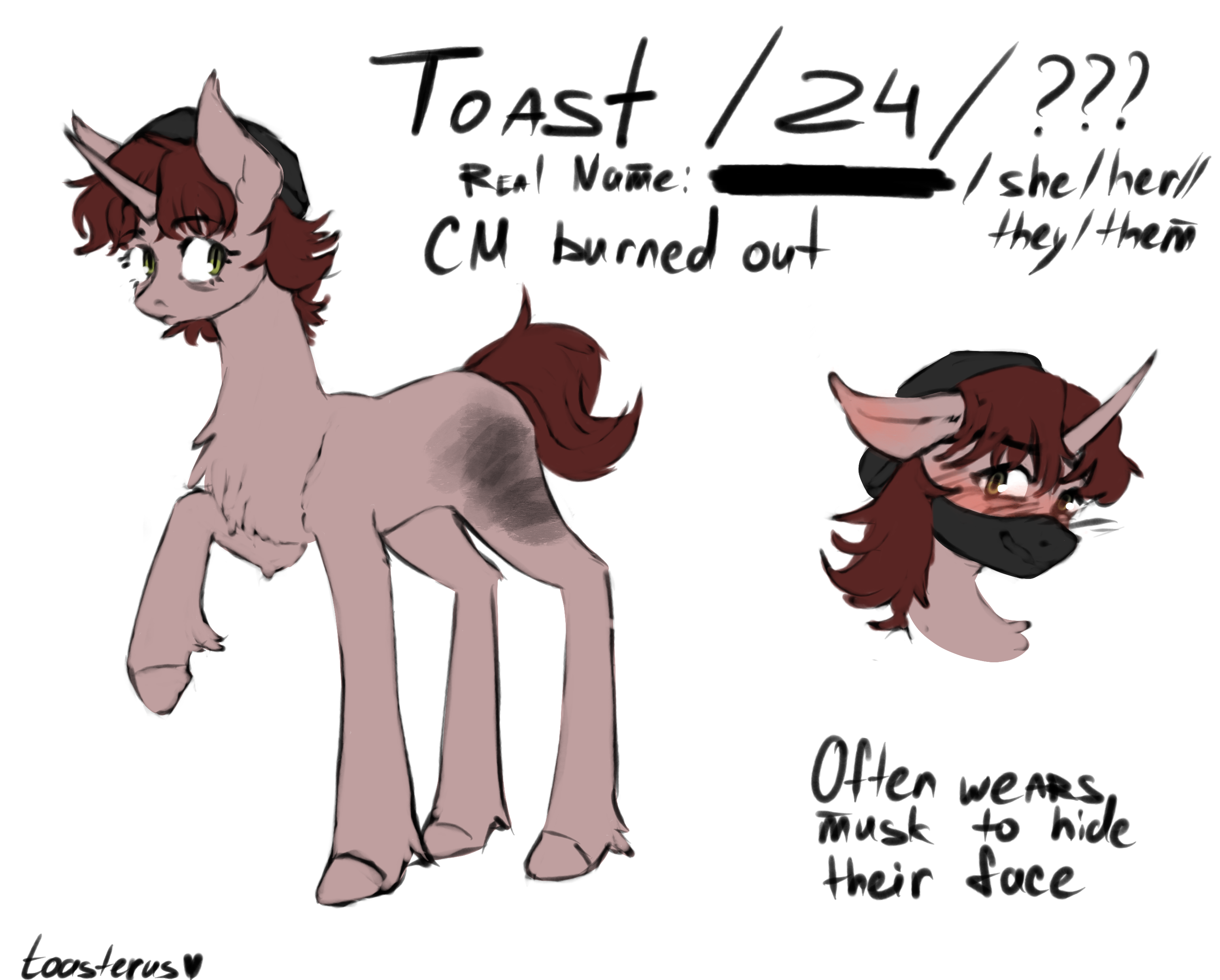 #3574688 - safe, artist:toasterus, oc, oc only, oc:toast, bat pony ...