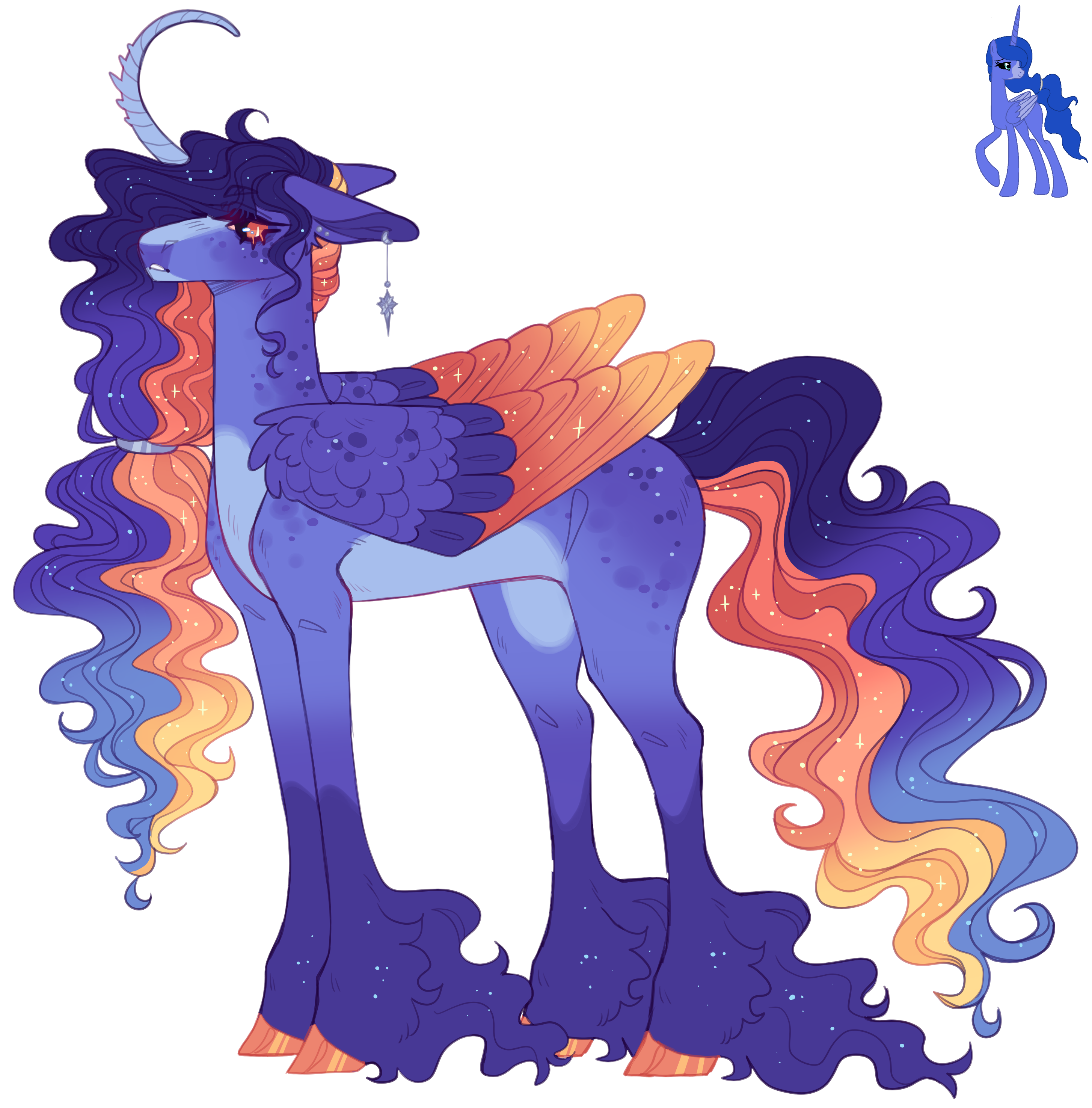 #3575237 - safe, artist:sleepy-nova, oc, oc only, oc:eclipse, alicorn, pony, colored wings ...