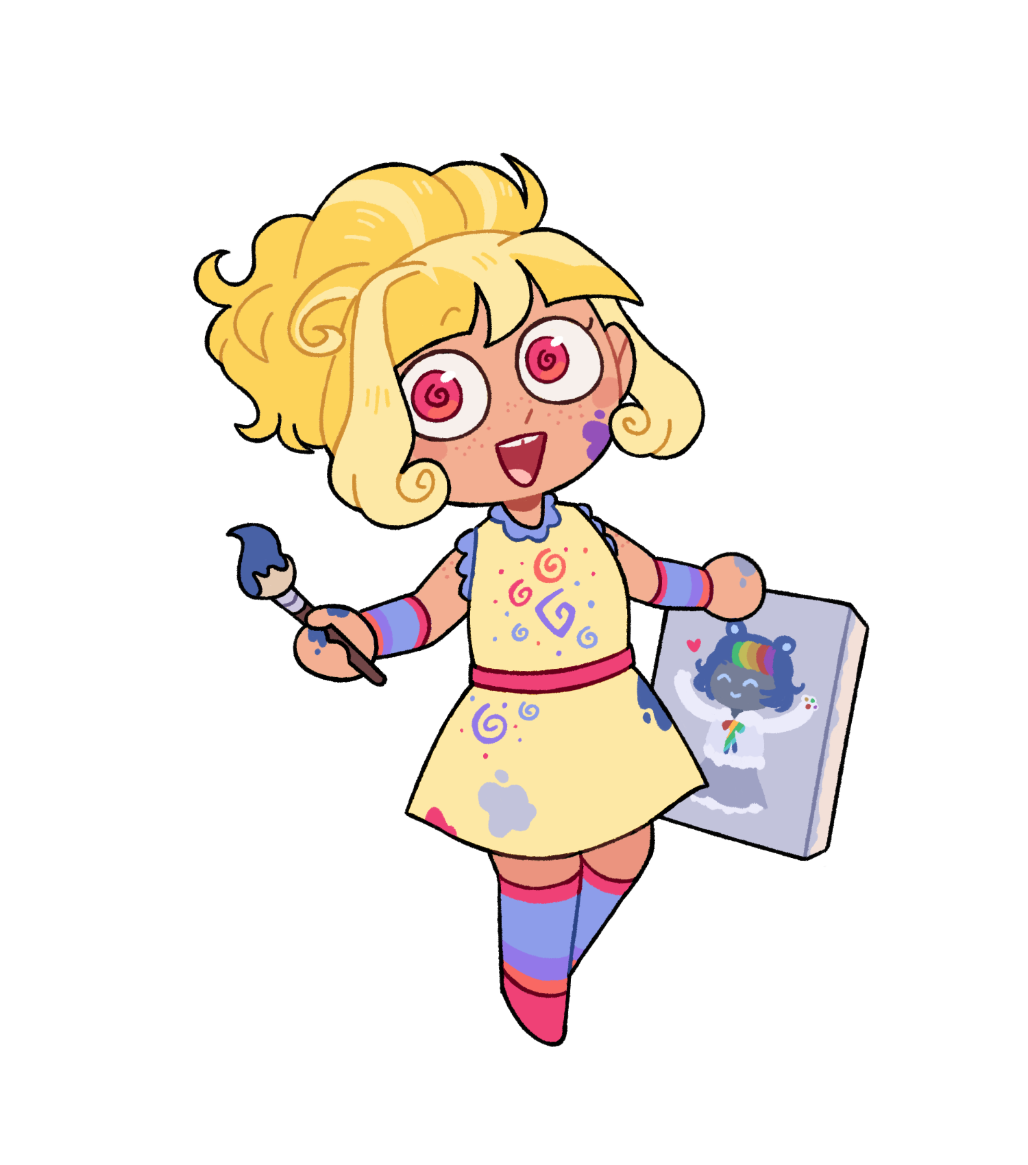 #3575997 - safe, artist:tinypurplebrush, oc, oc only, oc:plush hues, oc ...