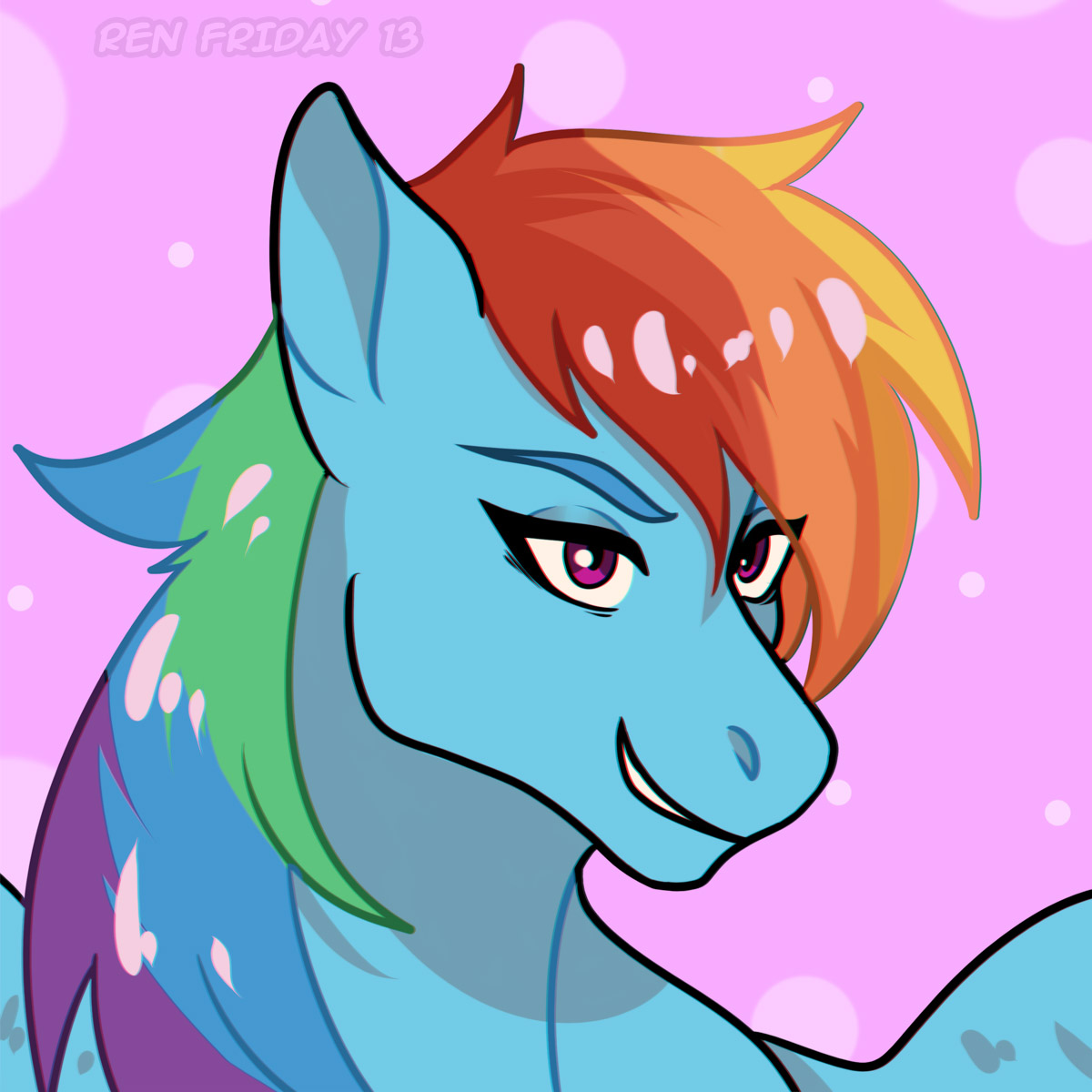 #3558809 - safe, artist:renfriday13, part of a set, rainbow dash ...