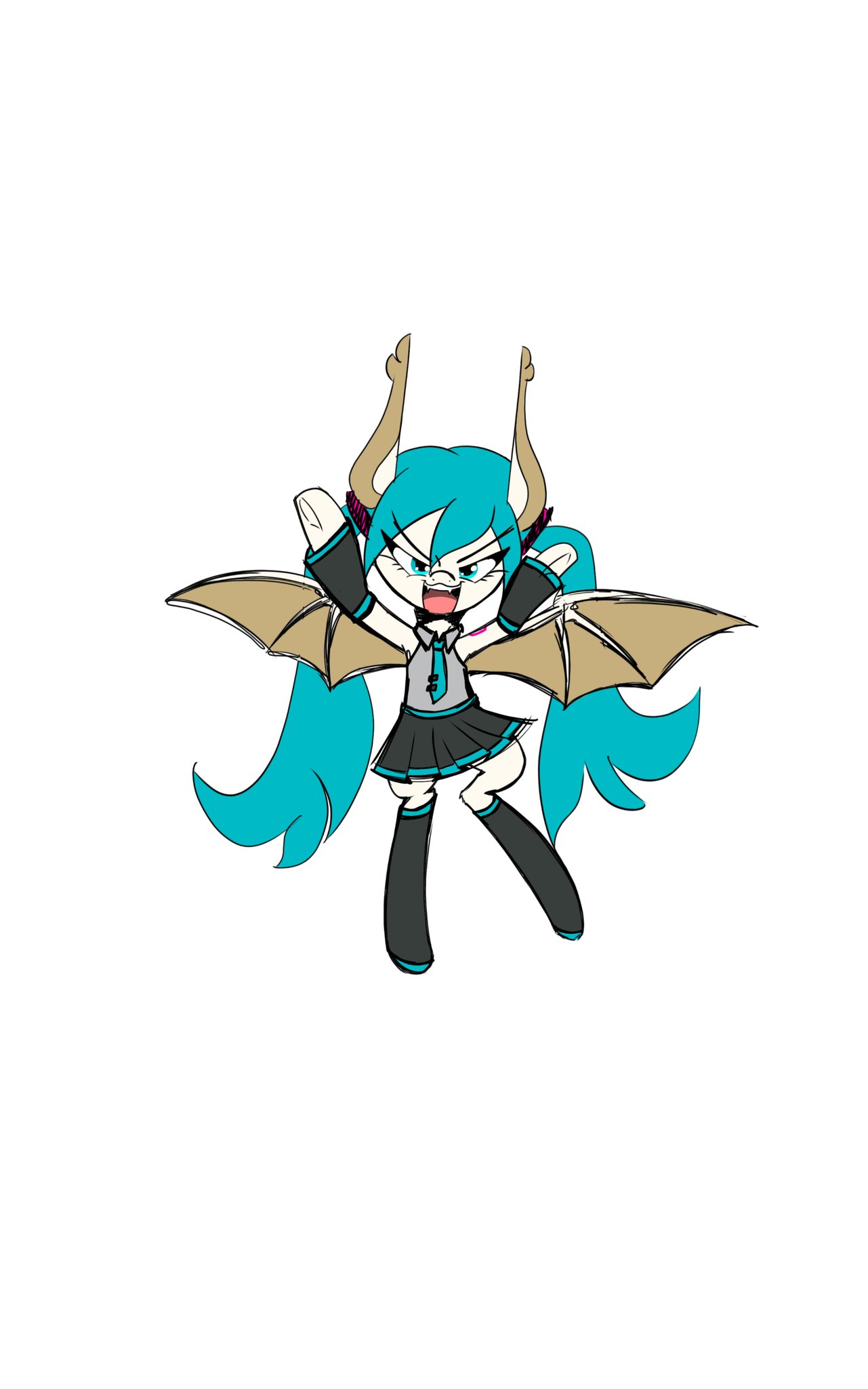 #3558989 - safe, artist:princewhateverer, artist:pwhateverer, bat pony ...