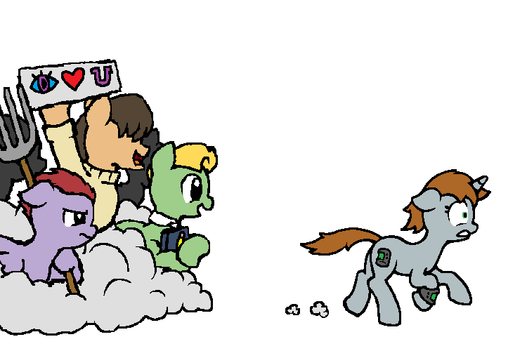 #3559032 - safe, artist:king-koder, oc, oc only, oc:littlepip, pony, fallout equestria ...