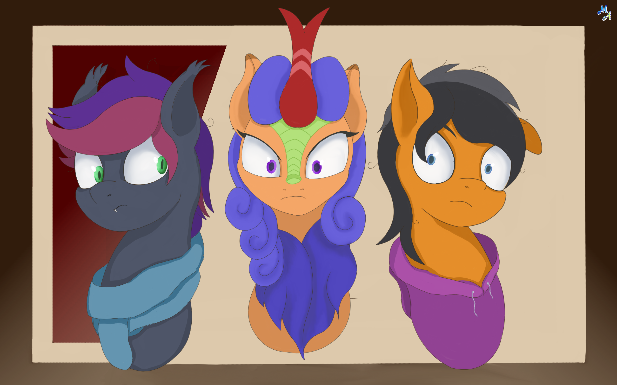 #3576150 - safe, artist:maslivka, oc, oc only, oc:batwing song, oc ...