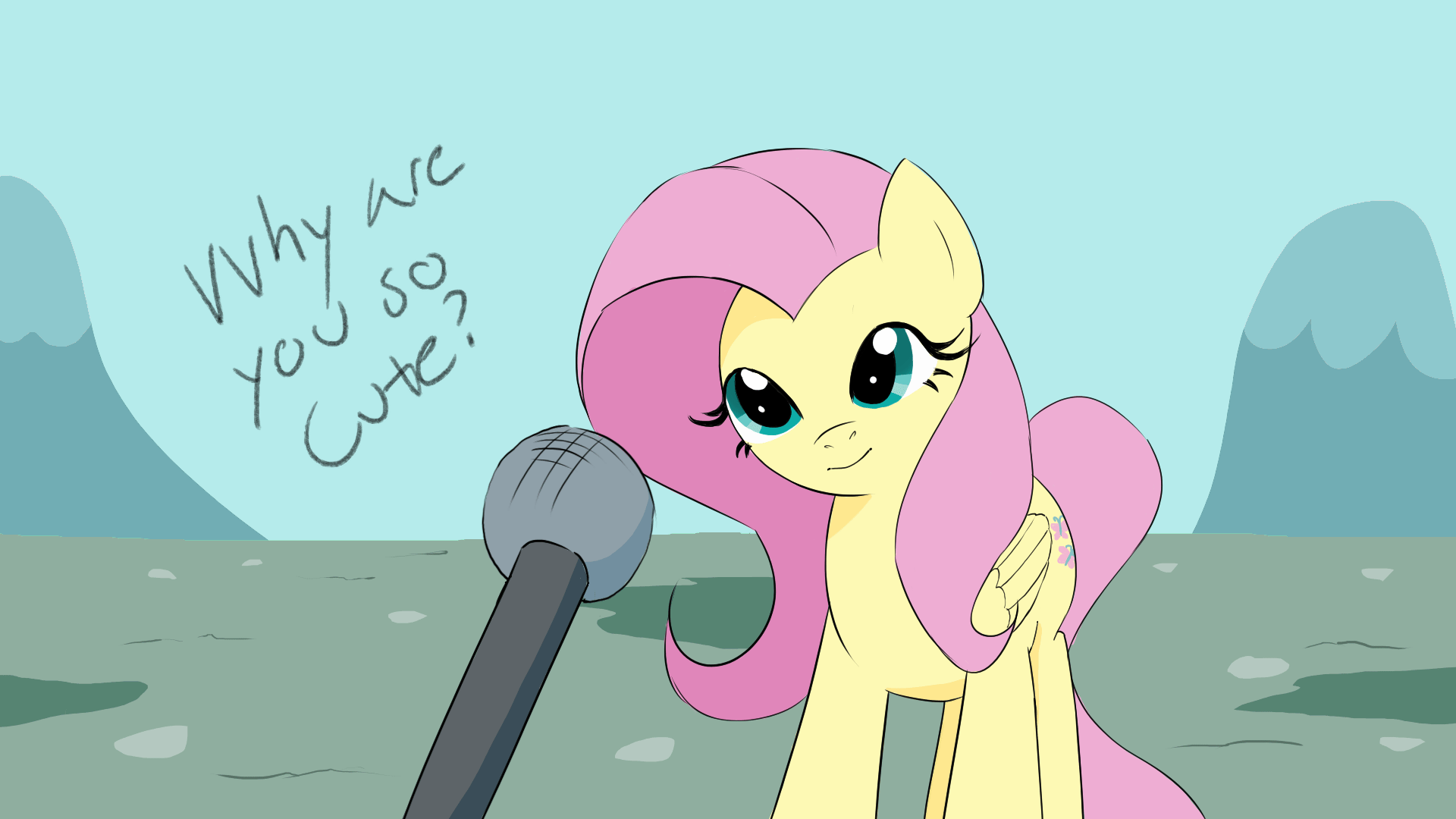#3576289 - safe, artist:lillslim, fluttershy, pegasus, pony, g4 ...