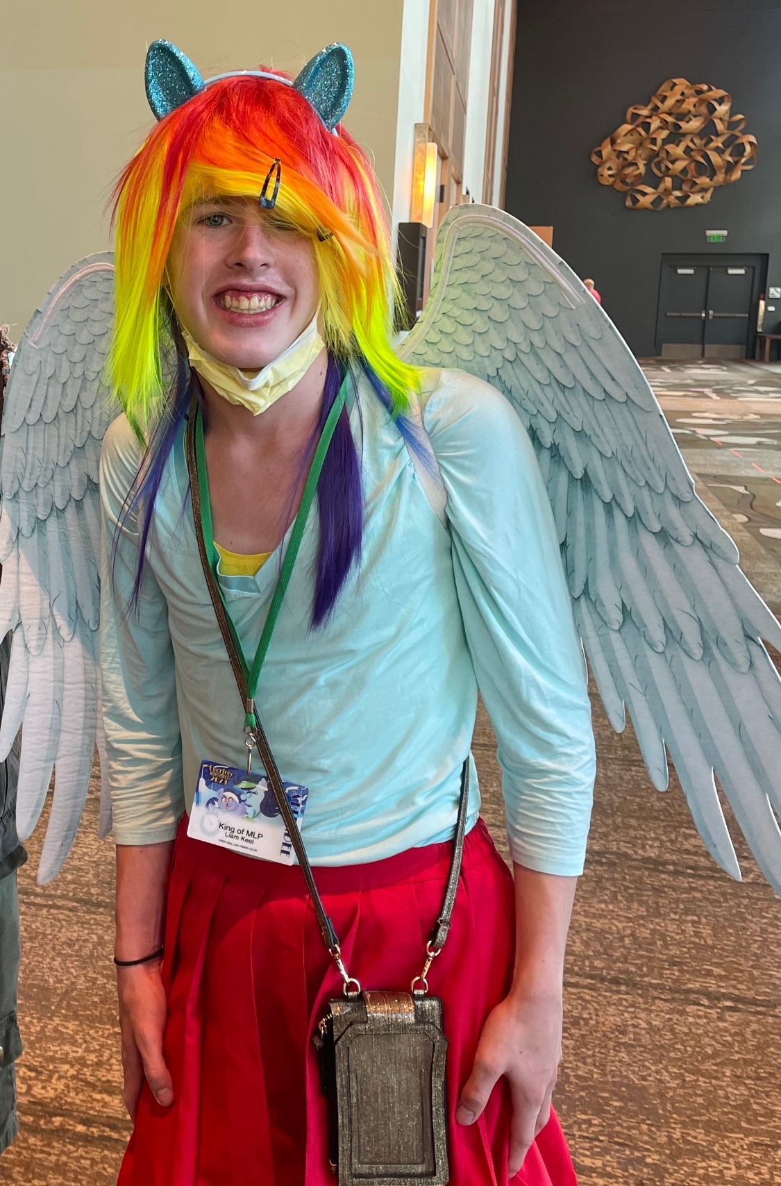 #3576778 - safe, artist:kingofmlp, rainbow dash, oc, oc:rainbow keel ...