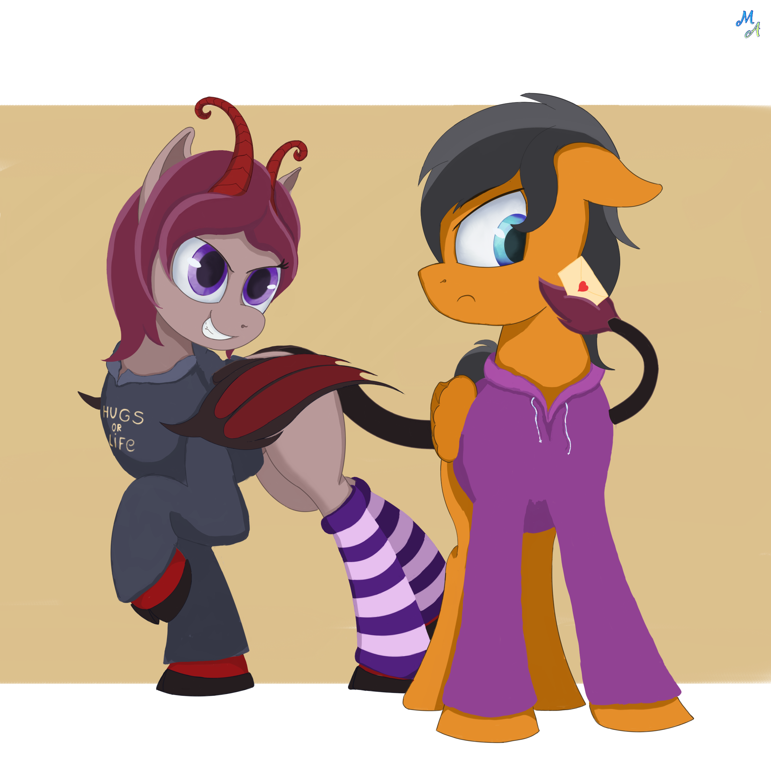 #3577017 - safe, artist:maslivka, oc, oc only, oc:feather pouffe, oc ...