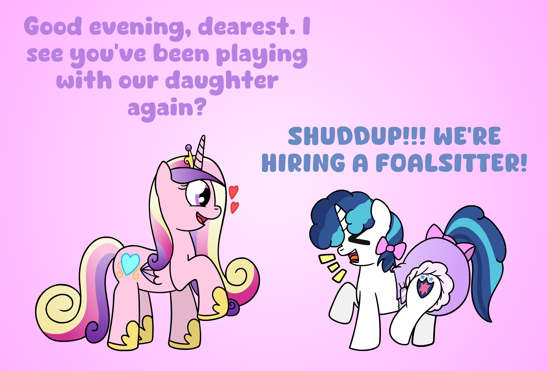 #3577047 - safe, artist:snowflakepone, princess cadance, shining armor ...