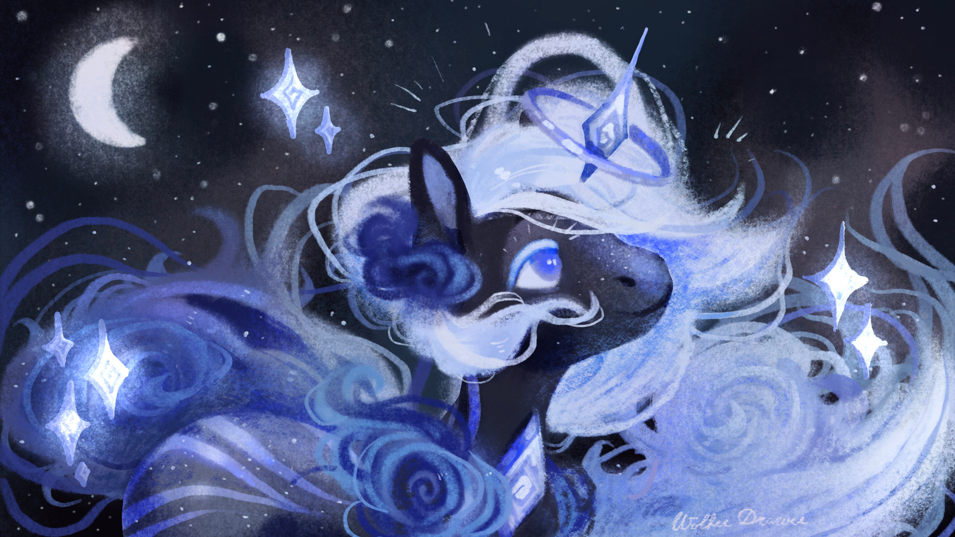 #3577200 - safe, artist:wolfiedrawie, oc, oc only, oc:polaris, pony ...