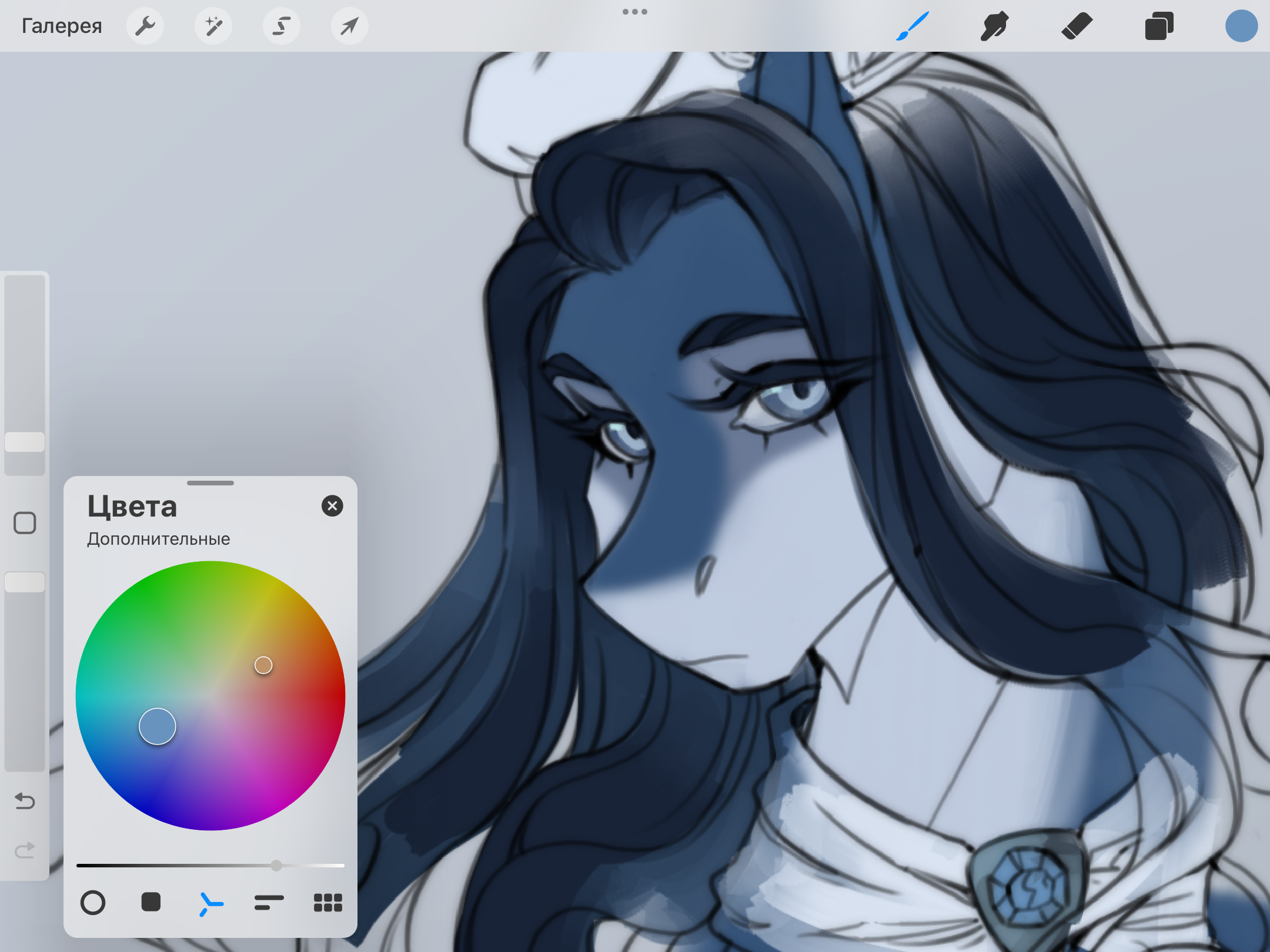 #3559678 - safe, artist:adaodeus, oc, oc only, pony, art program in frame, cyrillic, female ...