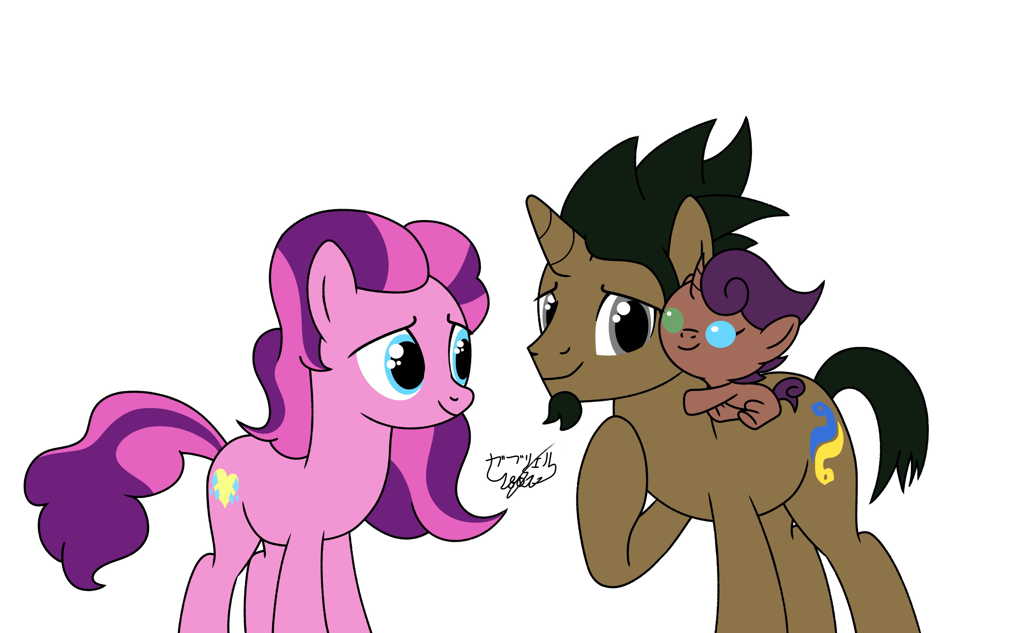 #3559762 - safe, artist:gabriel18017, oc, oc only, oc:stubborn brave, oc:tibia, oc:whisper shade ...