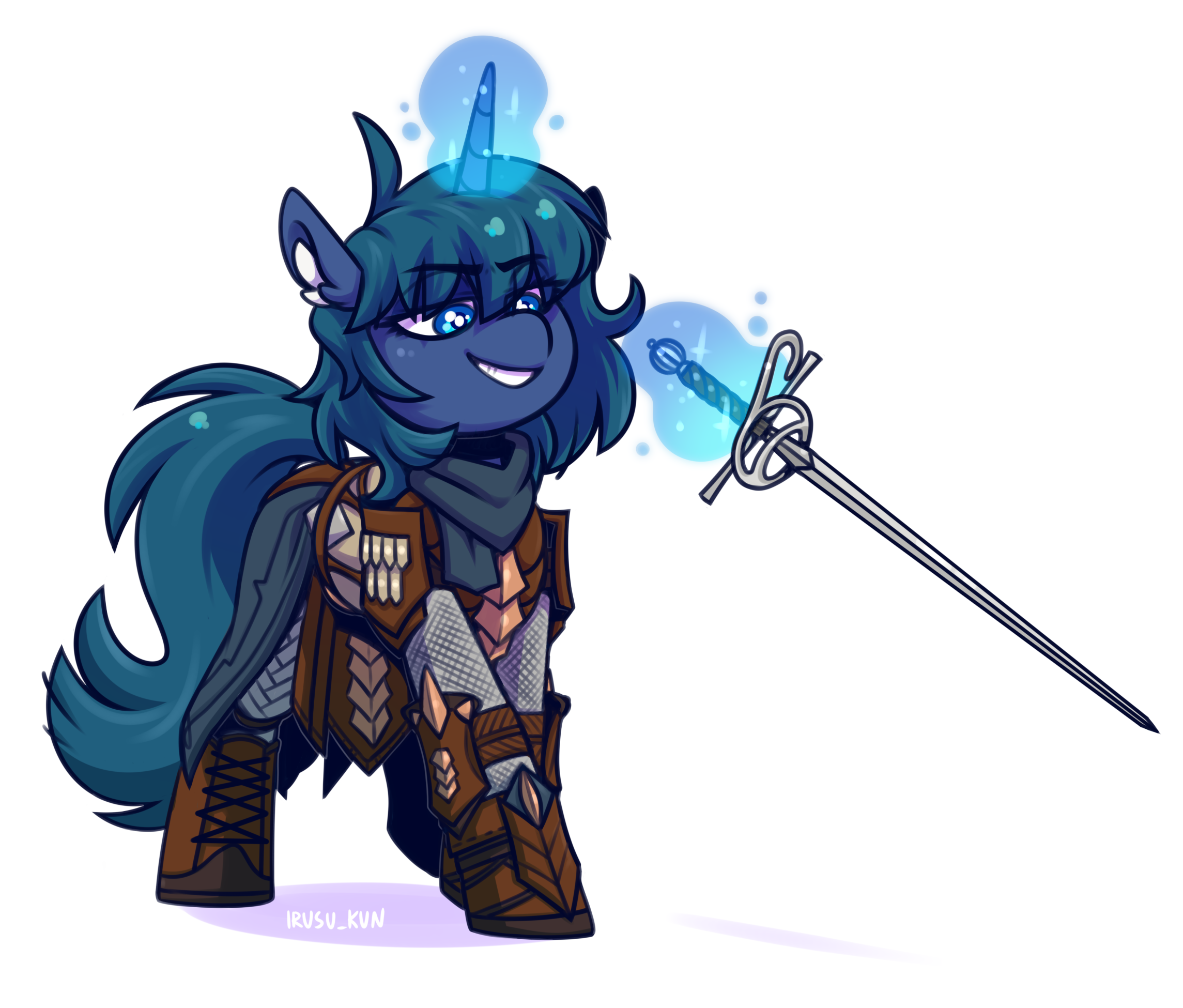 #3561024 - safe, artist:lrusu, oc, oc only, oc:arclight, pony, unicorn ...