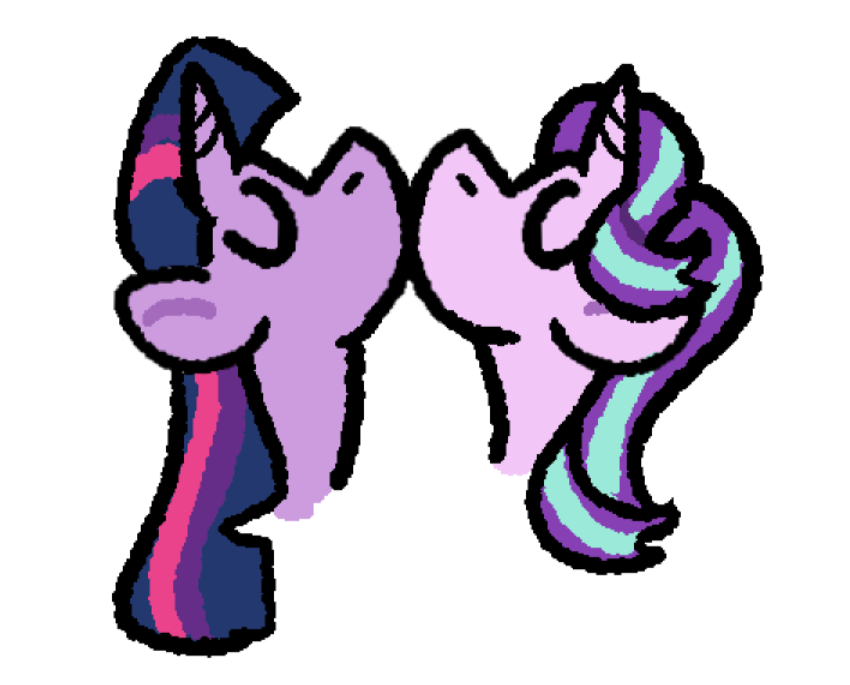 #3561255 - safe, artist:zoeyhorse, starlight glimmer, twilight sparkle ...