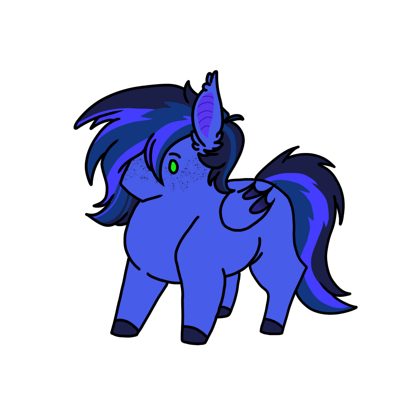 #3561435 - safe, artist:nixweatherly, oc, oc:guard cobalt flash, bat ...