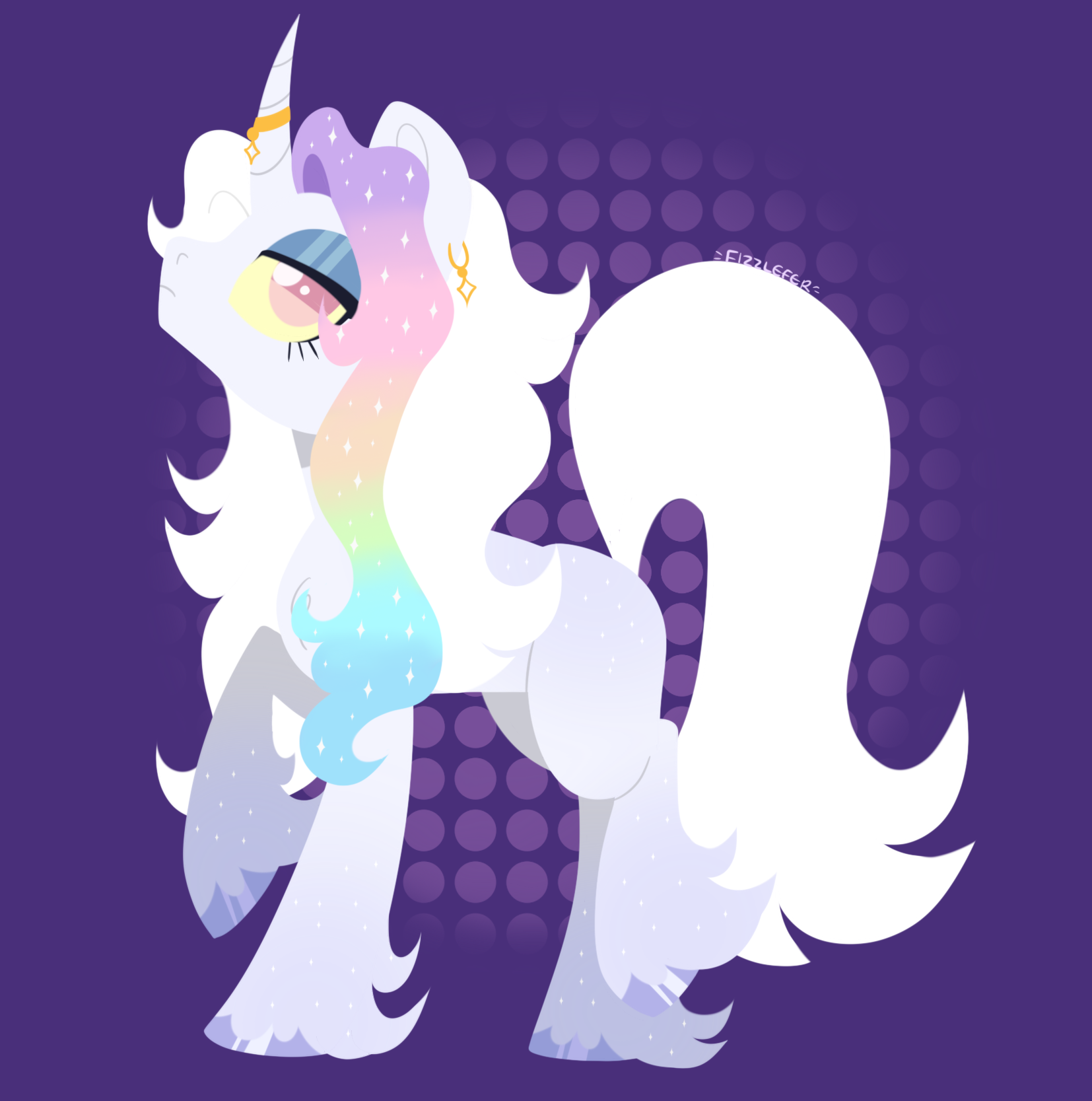 #3561572 - safe, artist:fizzlefer, oc, oc only, pony, unicorn, female, horn, mare, raised hoof ...