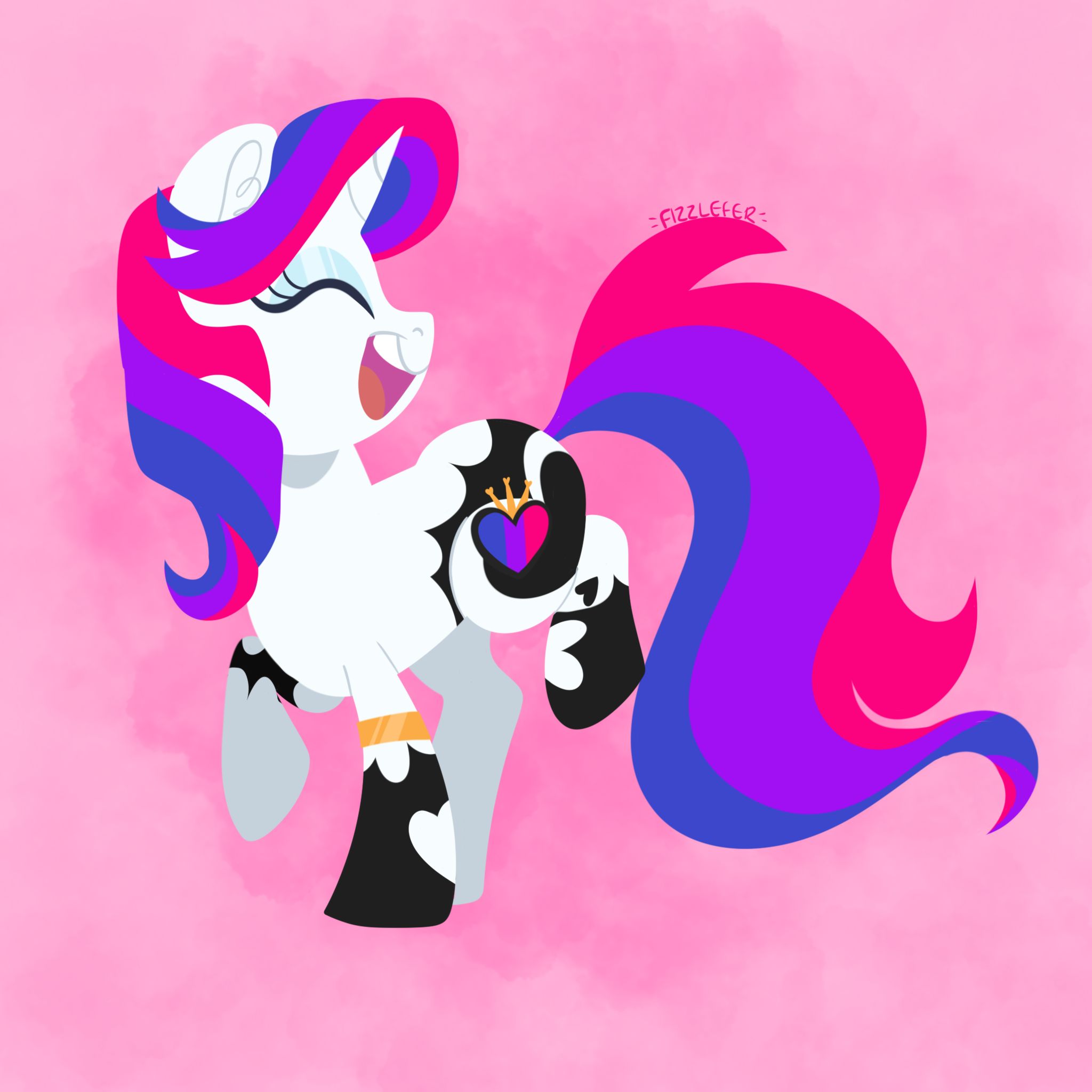 #3562063 - safe, artist:fizzlefer, oc, oc only, pony, unicorn, bisexual ...