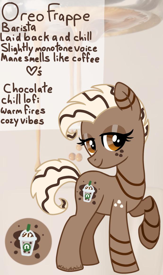 #3562429 - safe, artist:edgelordhedgelord, oc, oc only, oc:oreo frappe ...