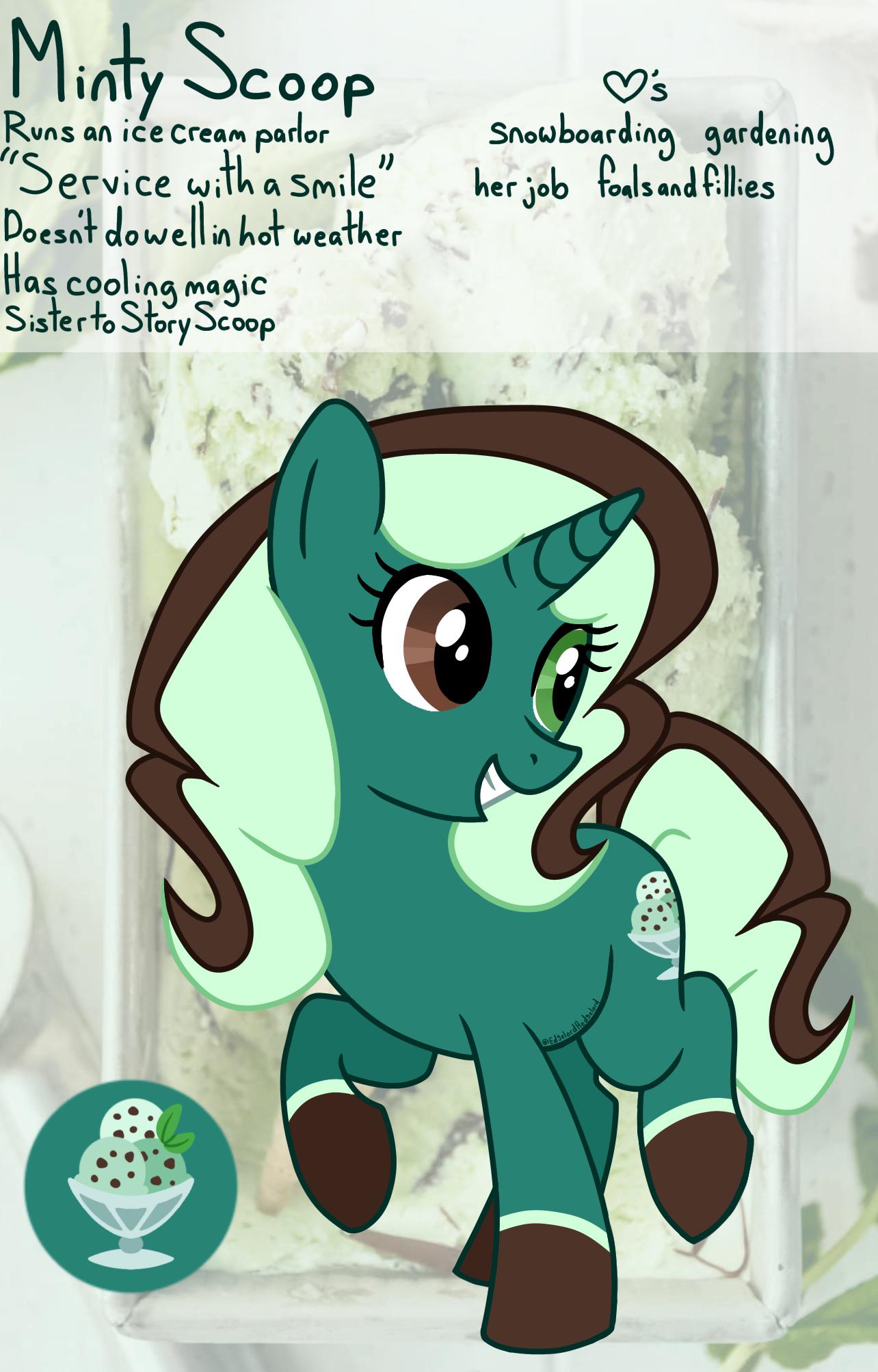 #3562431 - safe, artist:edgelordhedgelord, oc, oc only, oc:minty scoop ...