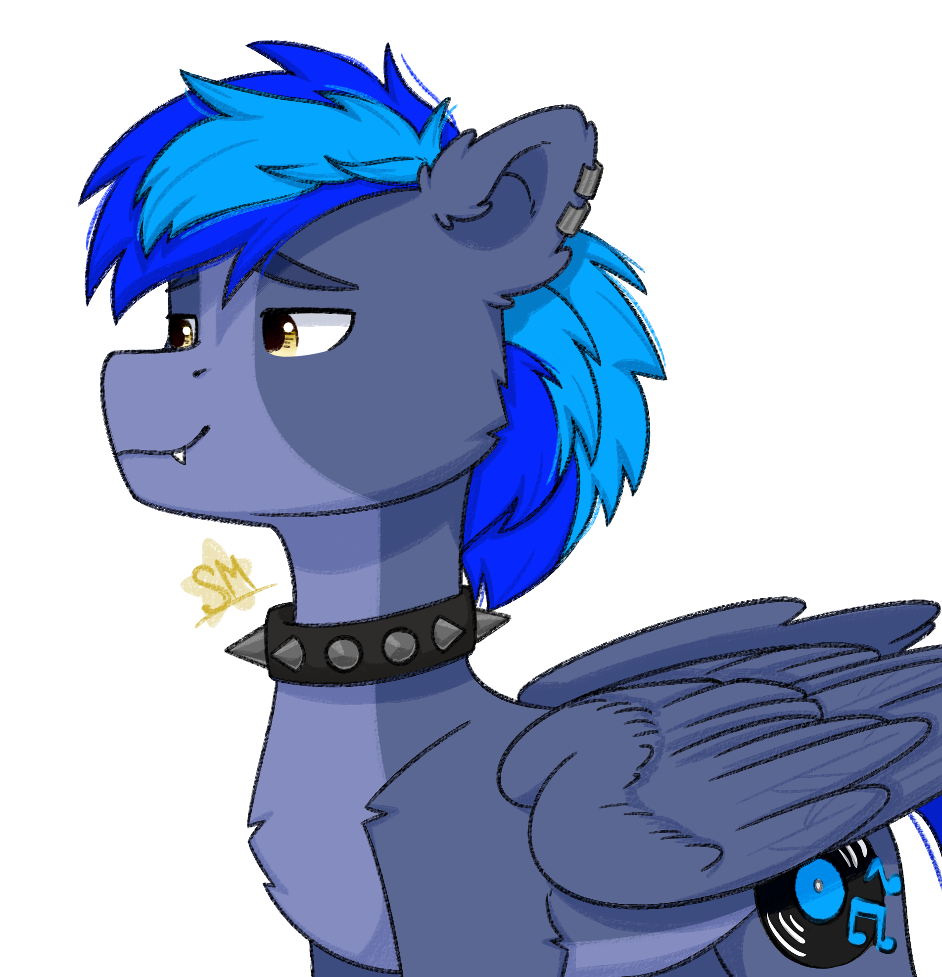 #3583944 - safe, artist:smelon, oc, oc only, oc:proffy floyd, hybrid ...