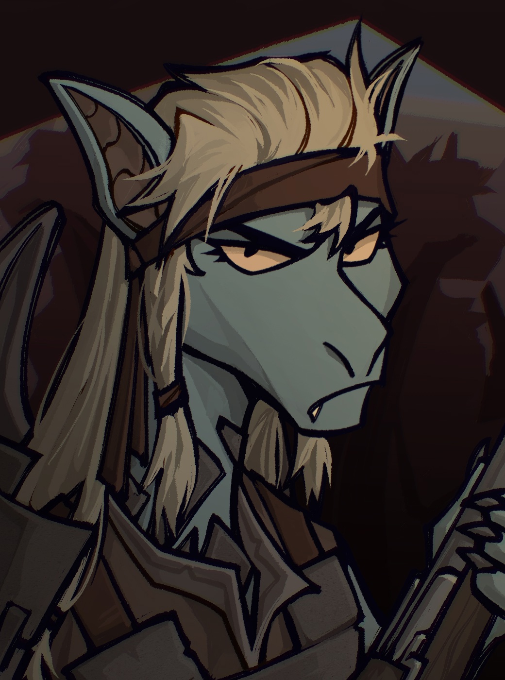 #3584350 - safe, artist:bunnyshrubby, oc, oc only, oc:gargel karetev ...