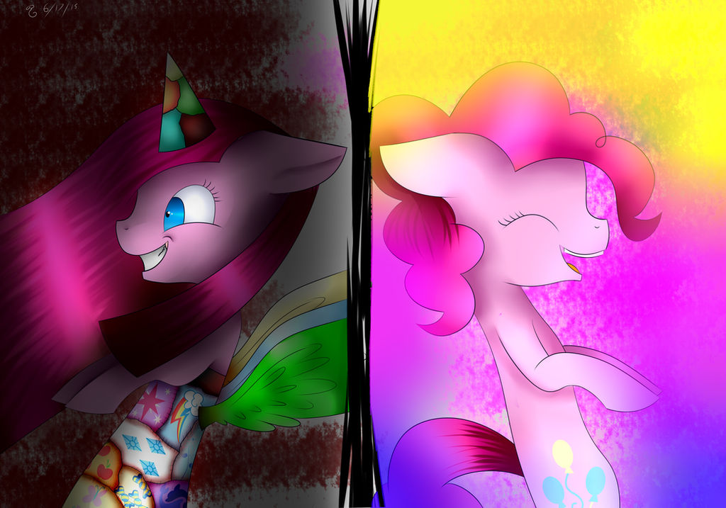 #3584715 - semi-grimdark, artist:invader-madness, pinkie pie, earth pony, pony, fanfic:cupcakes ...