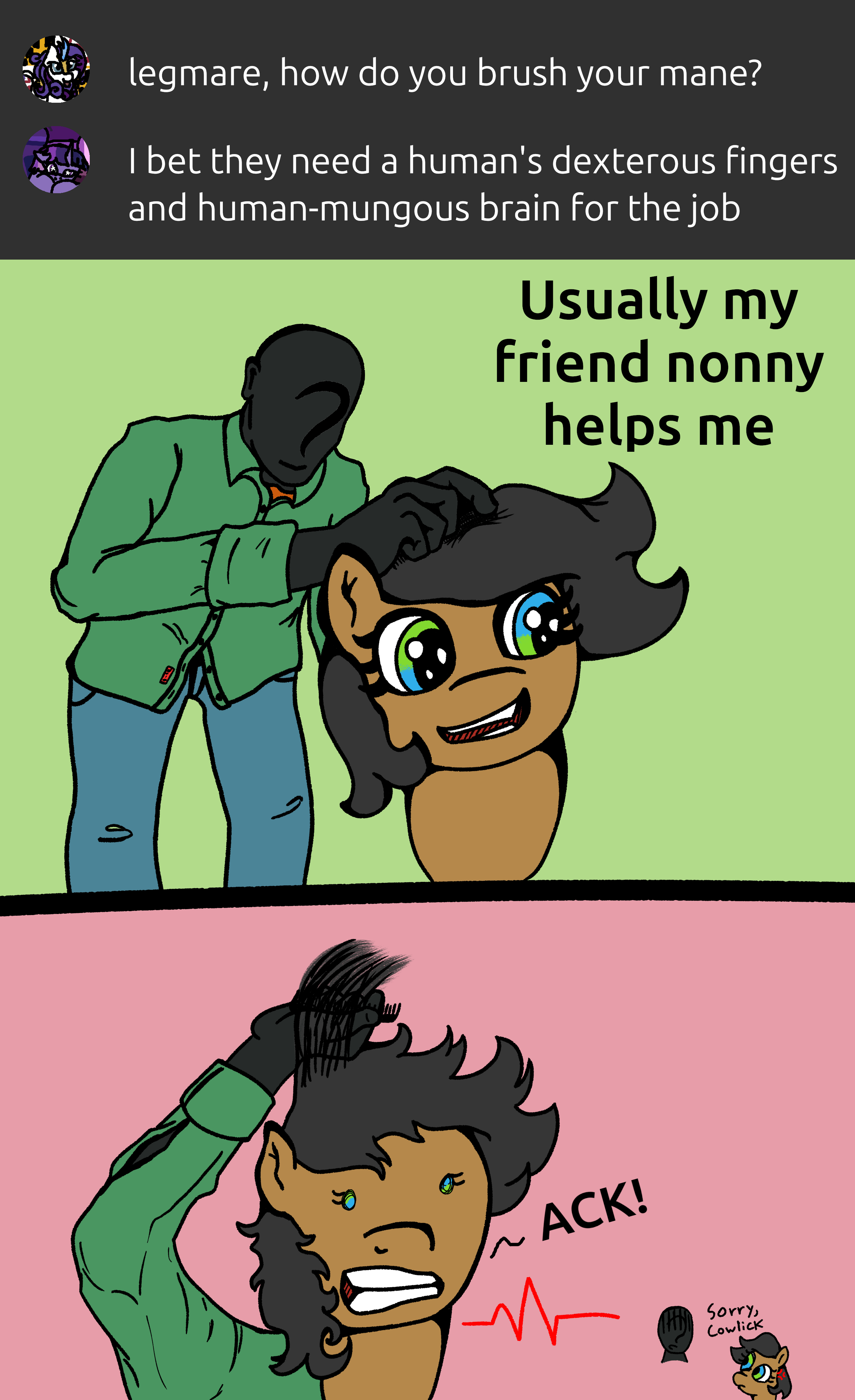 #3584818 - safe, artist:wren, oc, oc only, oc:anonymous, oc:legmare ...