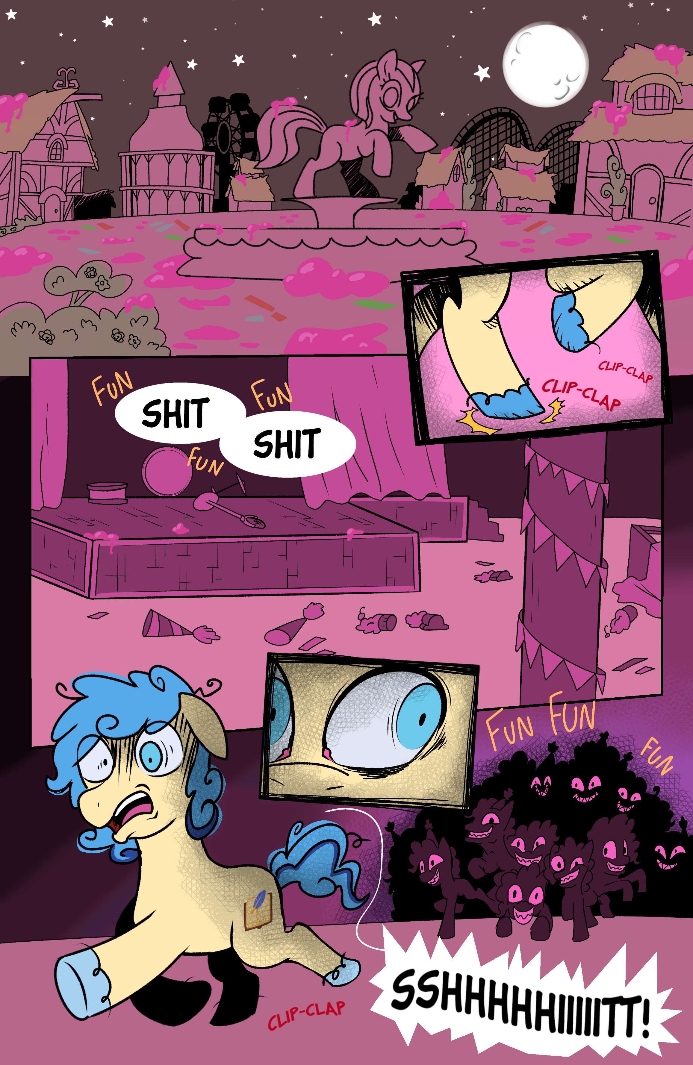 #3585512 - safe, artist:ranspartan, pinkie pie, oc, oc:arthur star, earth pony, pony, comic ...