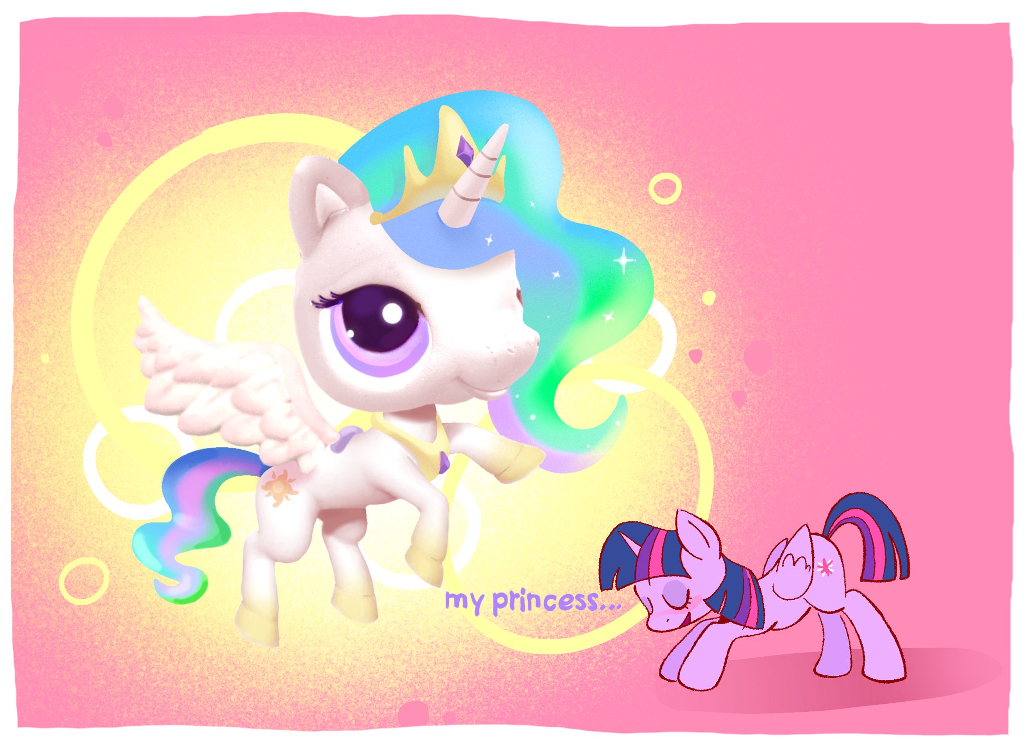 #3586004 - safe, artist:yestermaisyy, princess celestia, twilight ...