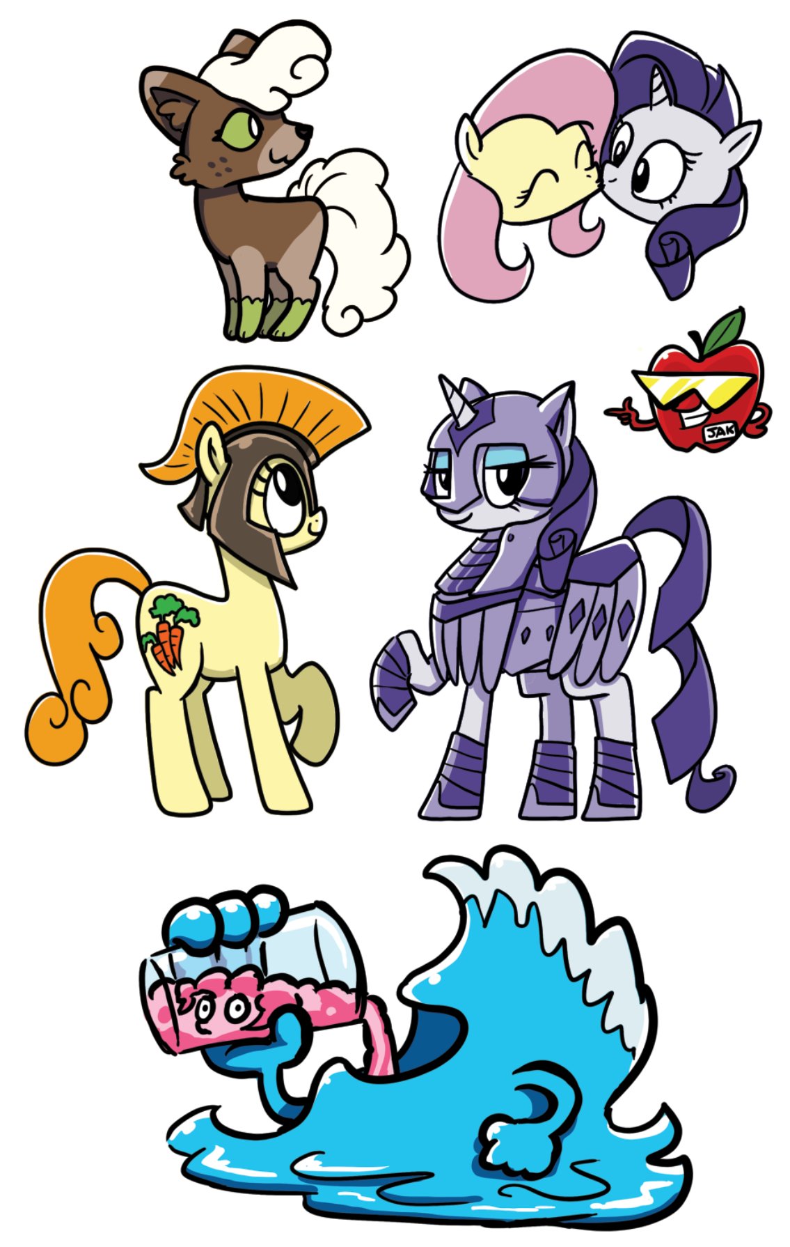 #3586257 - safe, artist:fimflamfilosophy, carrot top, fluttershy ...