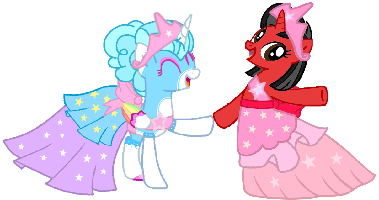 #3586297 - safe, artist:mickey1909, oc, oc only, oc:jemima sparkle, oc:minnie motion, alicorn ...